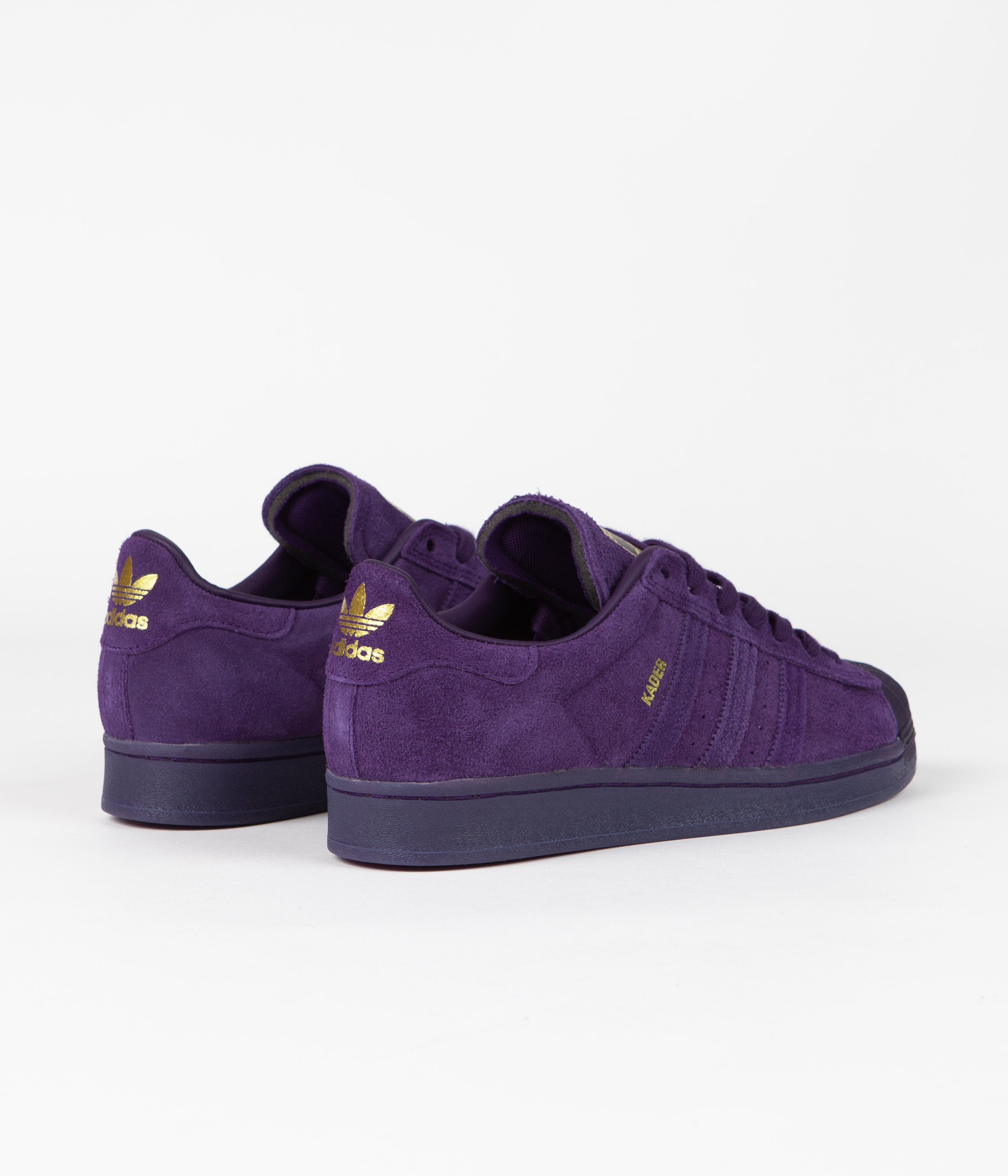 Adidas x Kader Superstar ADV Shoes - Dark Purple / Dark Purple / Gold ...