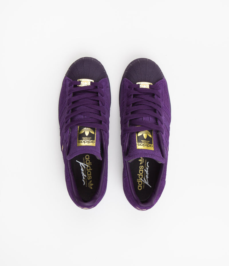 Adidas x Kader Superstar ADV Shoes - Dark Purple / Dark Purple / Gold ...