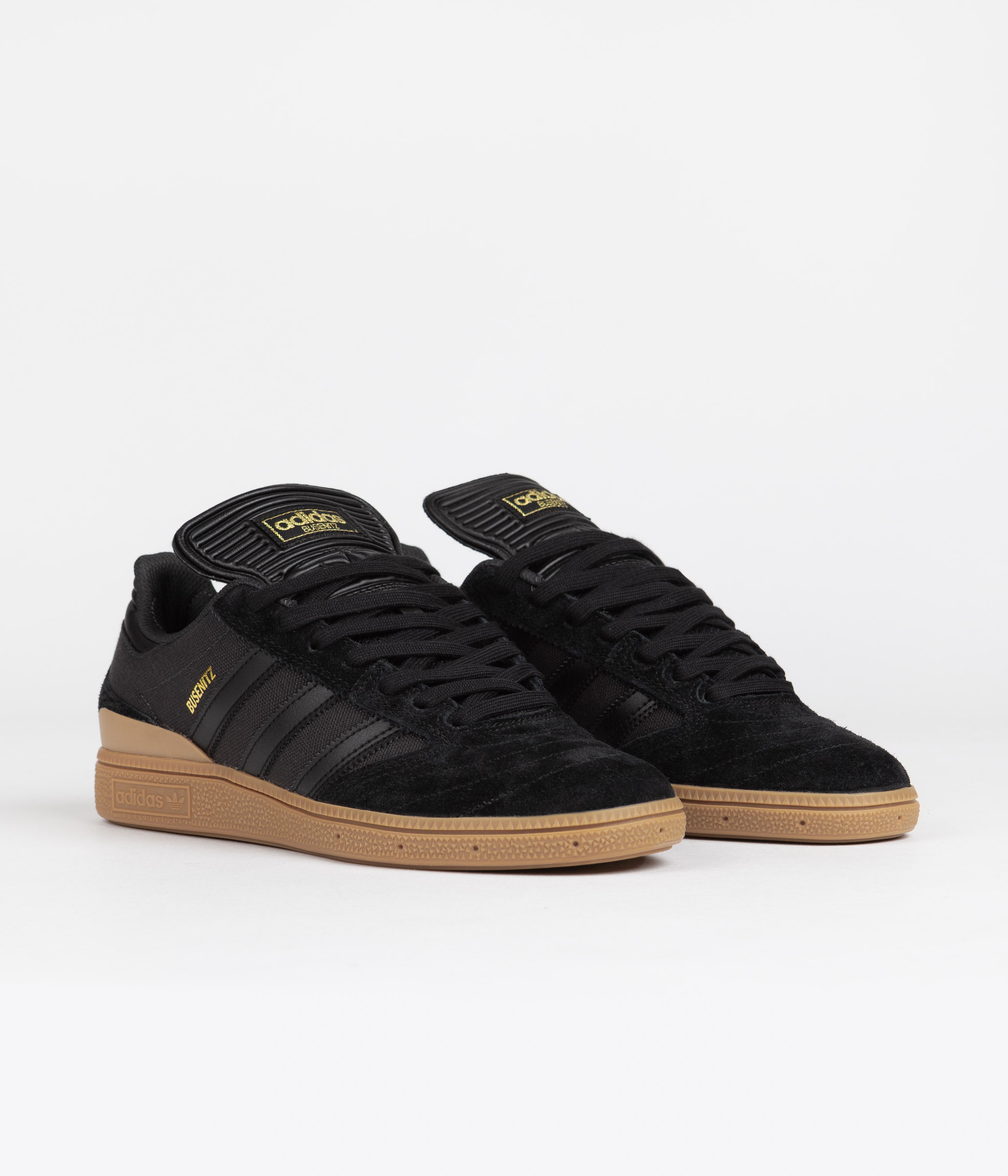 Adidas Busenitz Shoes - Core Black / Carbon / Gold Metallic | Flatspot
