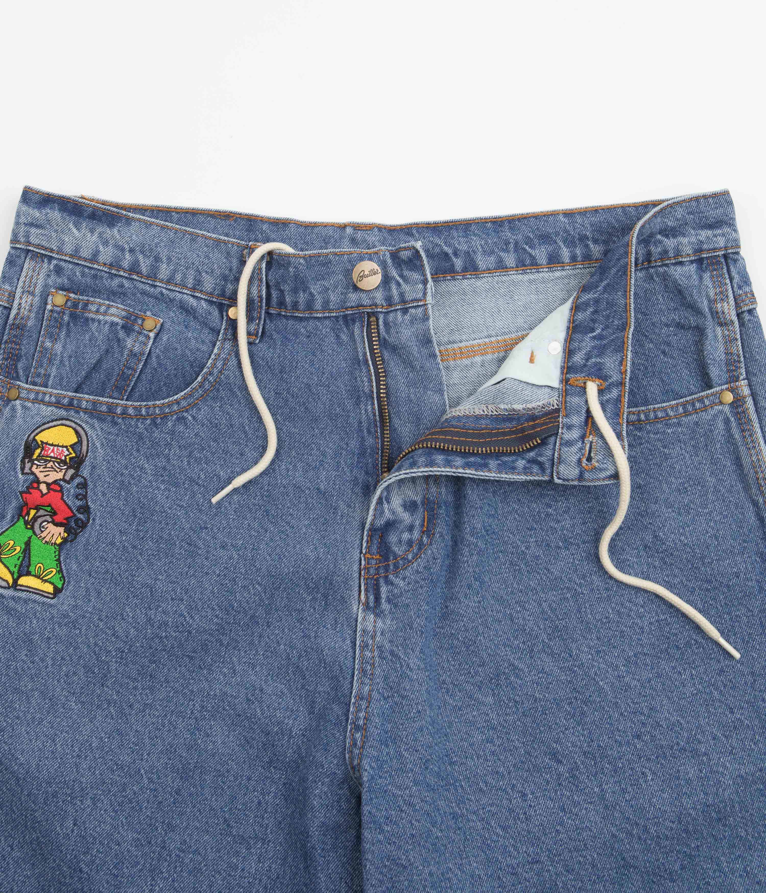 Butter Goods Bass Denim Shorts - Washed Indigo | Flatspot