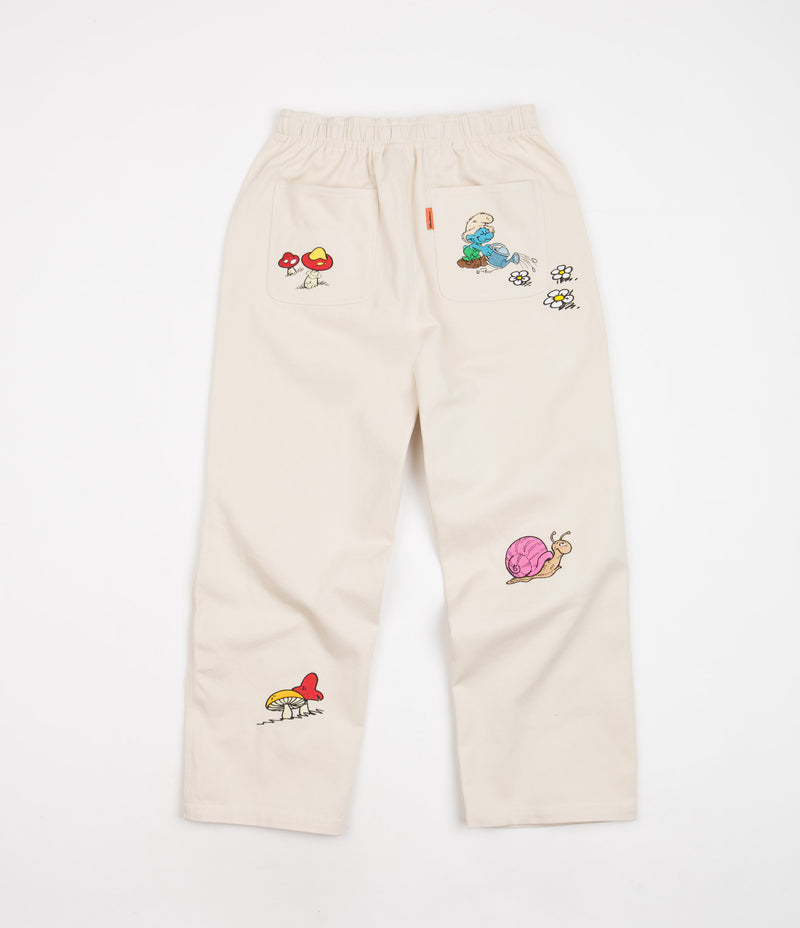 Butter Goods x The Smurfs Forage Wide Leg Pants - Natural | Flatspot