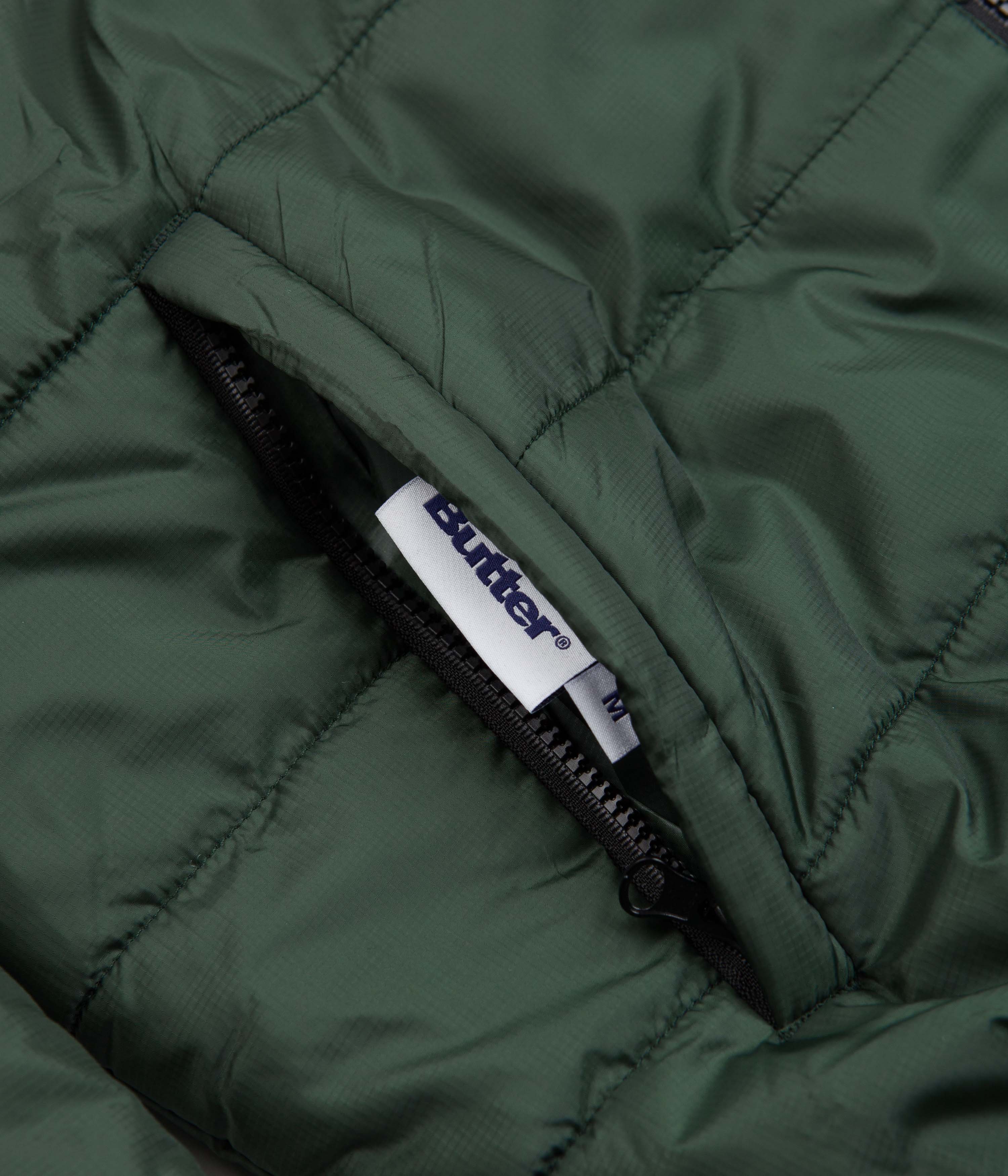 Butter Goods Jun Reversible Puffer Jacket - Army / Slate | Flatspot