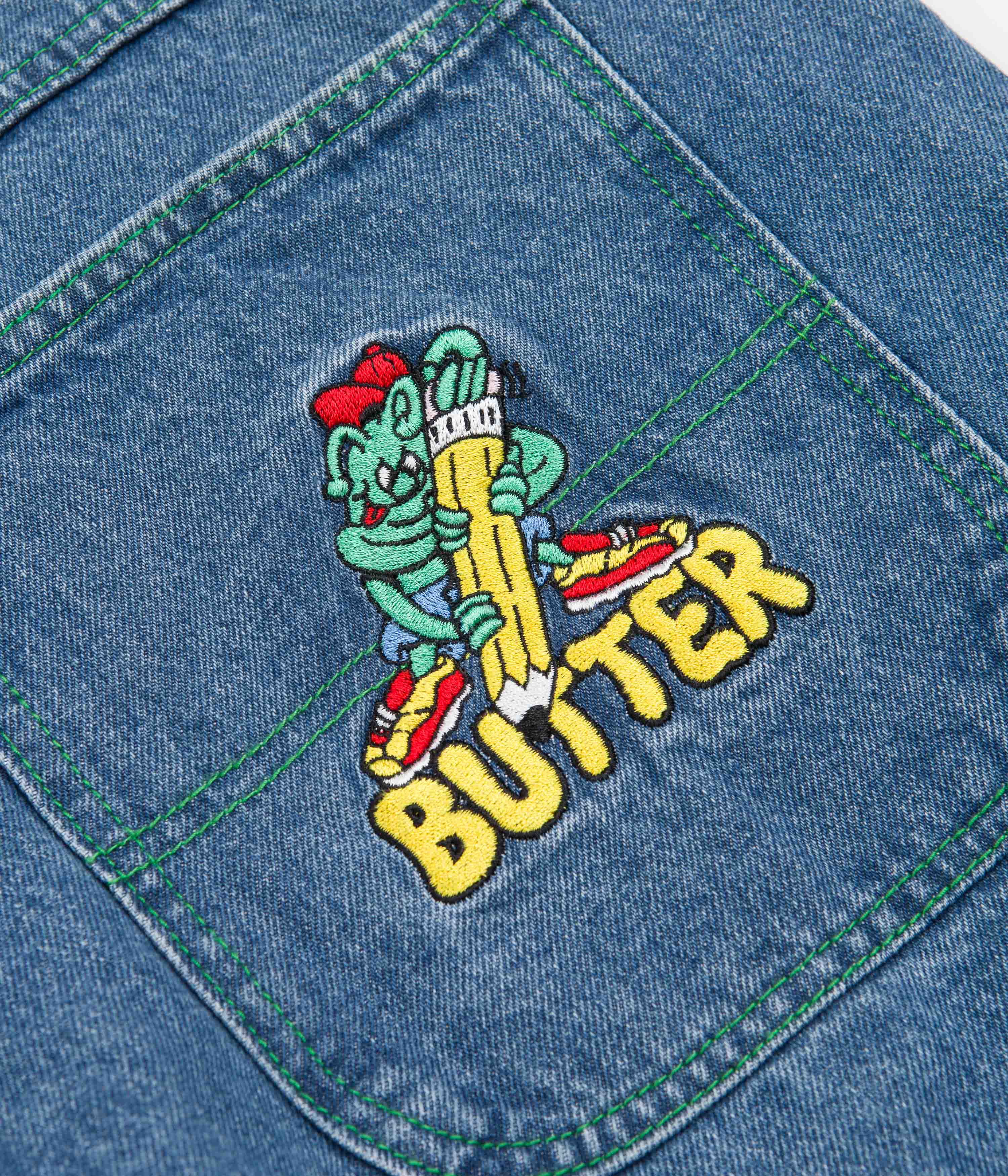 Butter Goods Martian Jeans - Washed Indigo | Flatspot