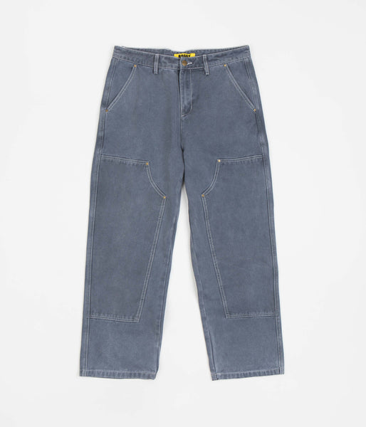 Butter Goods Washed Canvas Double Knee Pants - Slate | Flatspot