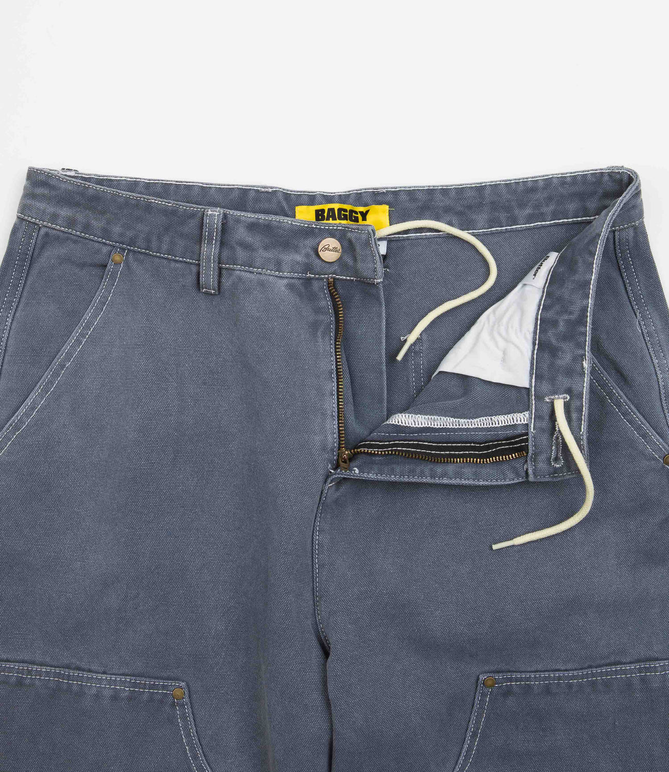 Butter Goods Washed Canvas Double Knee Pants - Slate | Flatspot