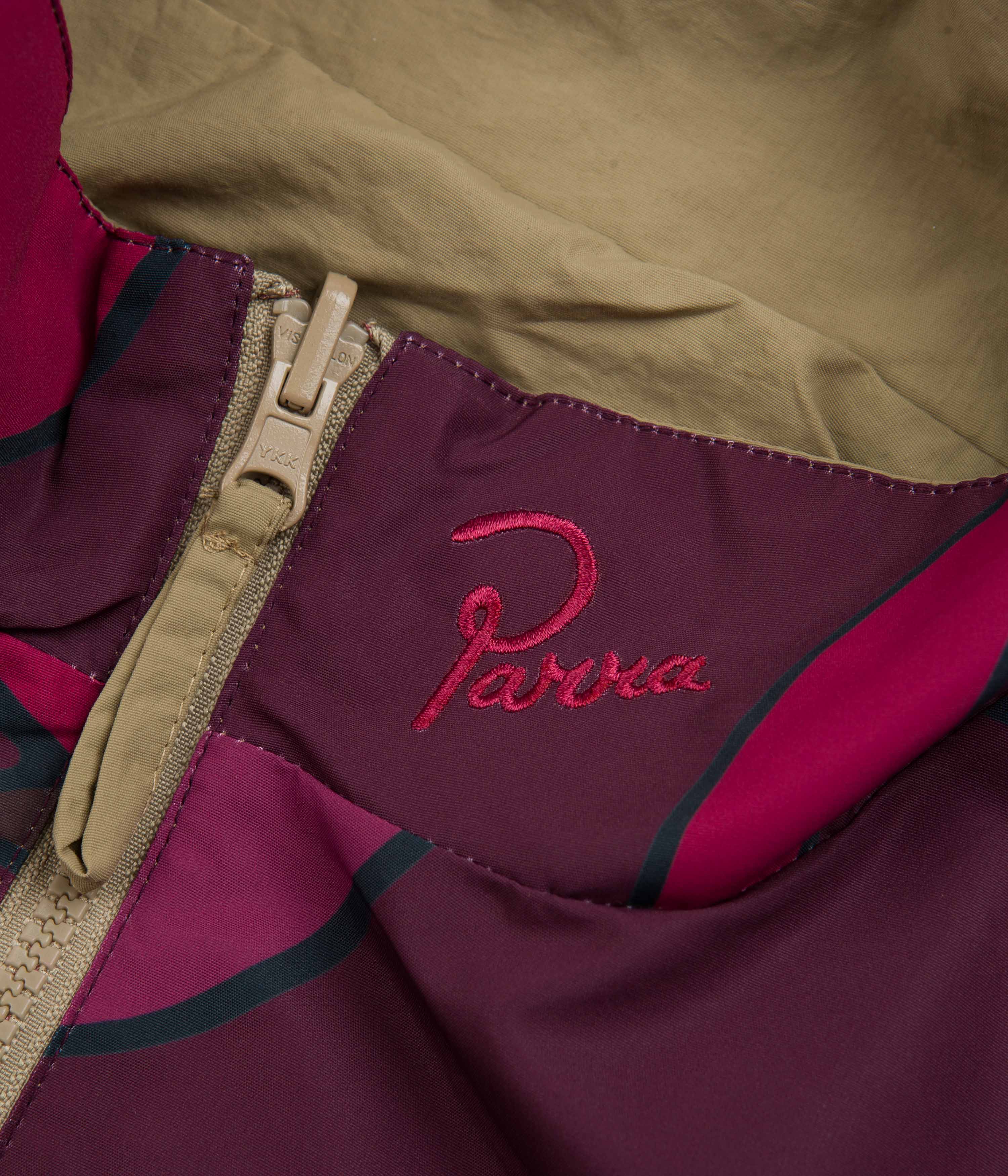 by Parra The Secret Garden Track Jacket - Wine | Flatspot