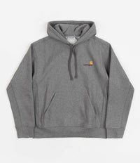 Carhartt American Script Hoodie - Dark Grey Heather | Flatspot