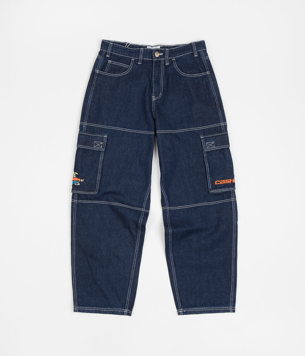 Cash Only Aleka Cargo Jeans - Dark Indigo | Flatspot