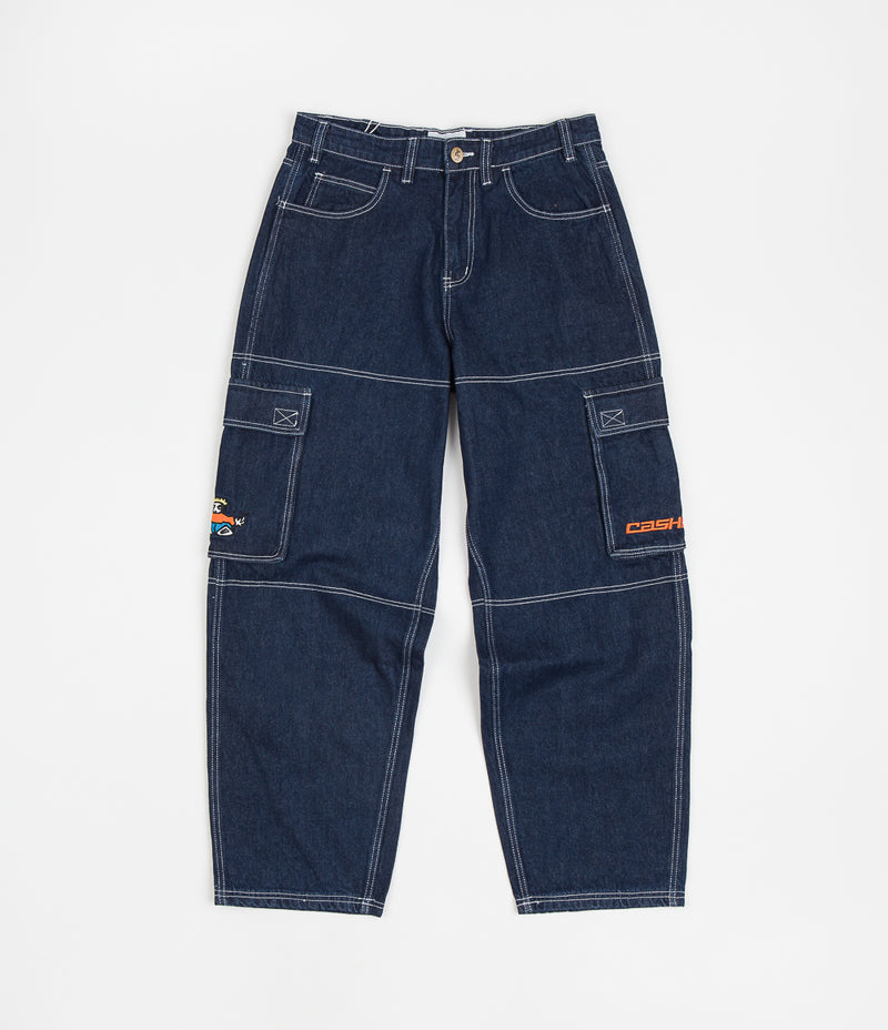 Cash Only Aleka Cargo Jeans - Dark Indigo | flatspot