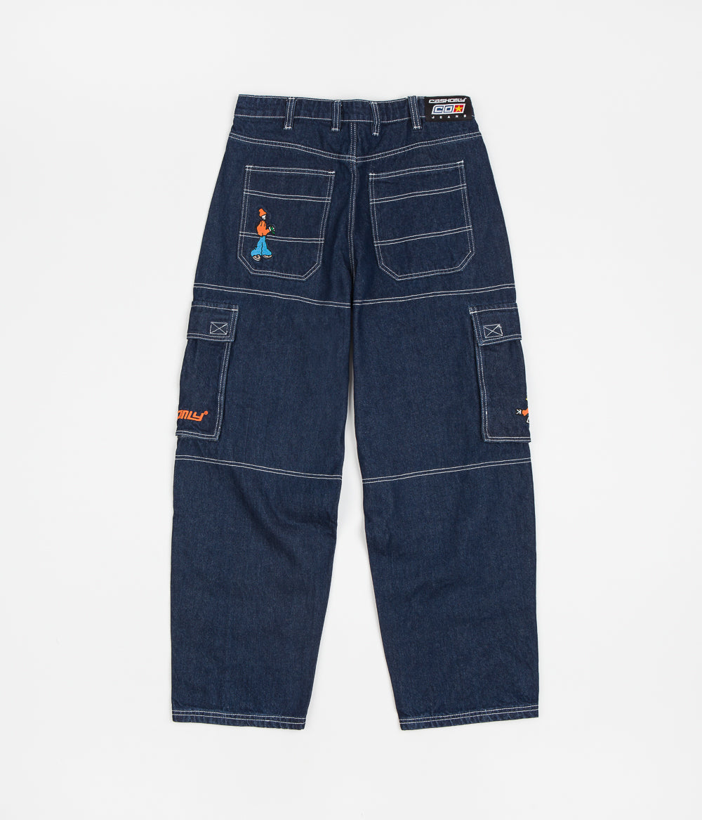 Cash Only Aleka Cargo Jeans - Dark Indigo | Flatspot