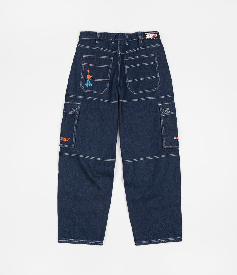 Cash Only Aleka Cargo Jeans - Dark Indigo | flatspot