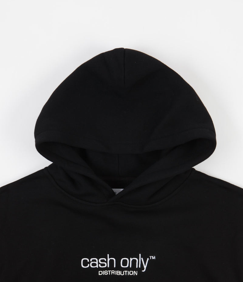 Cash Only Corp Logo Hoodie - Black | Flatspot