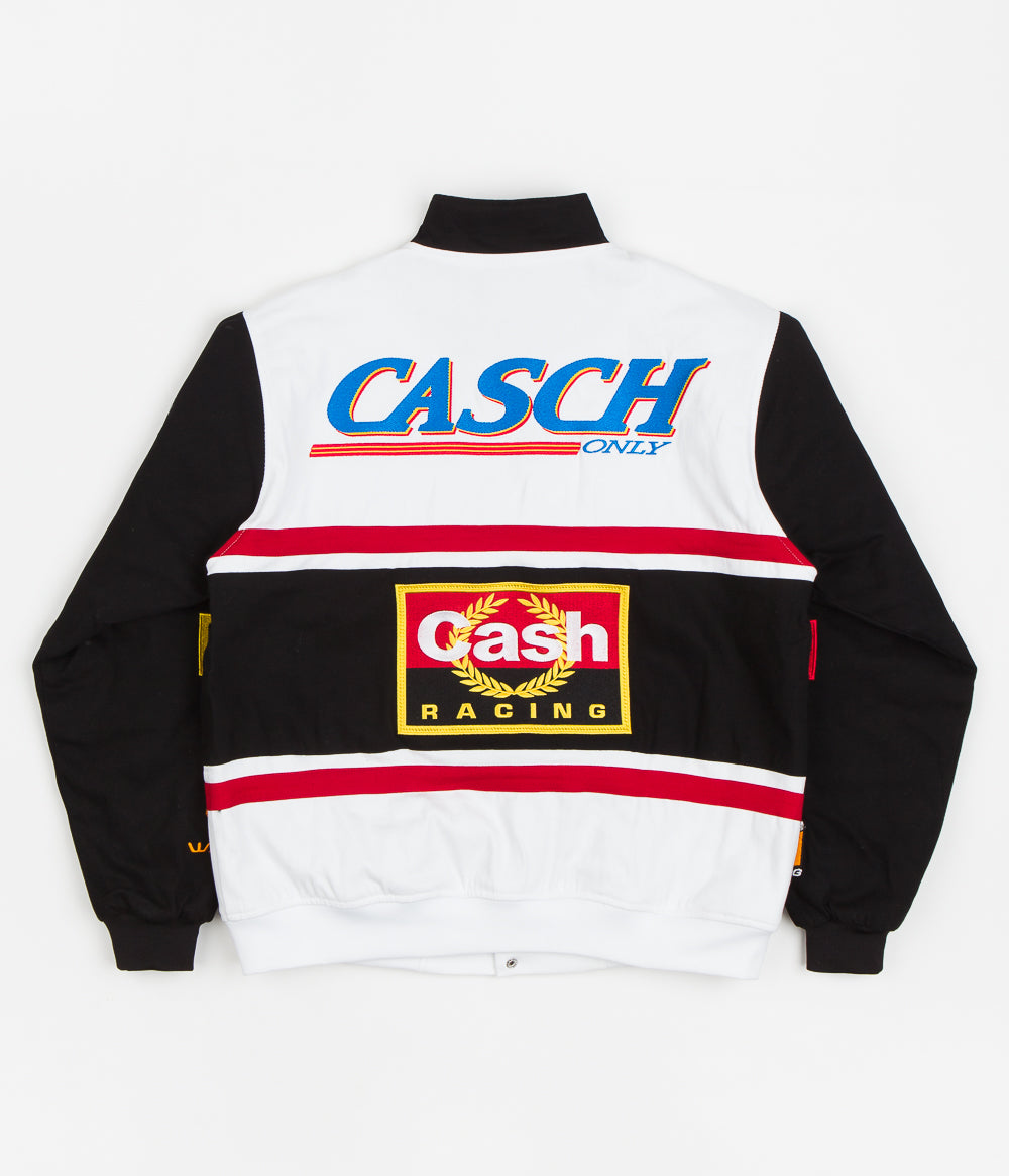 Cash Only Racing Jacket - White / Black | Flatspot