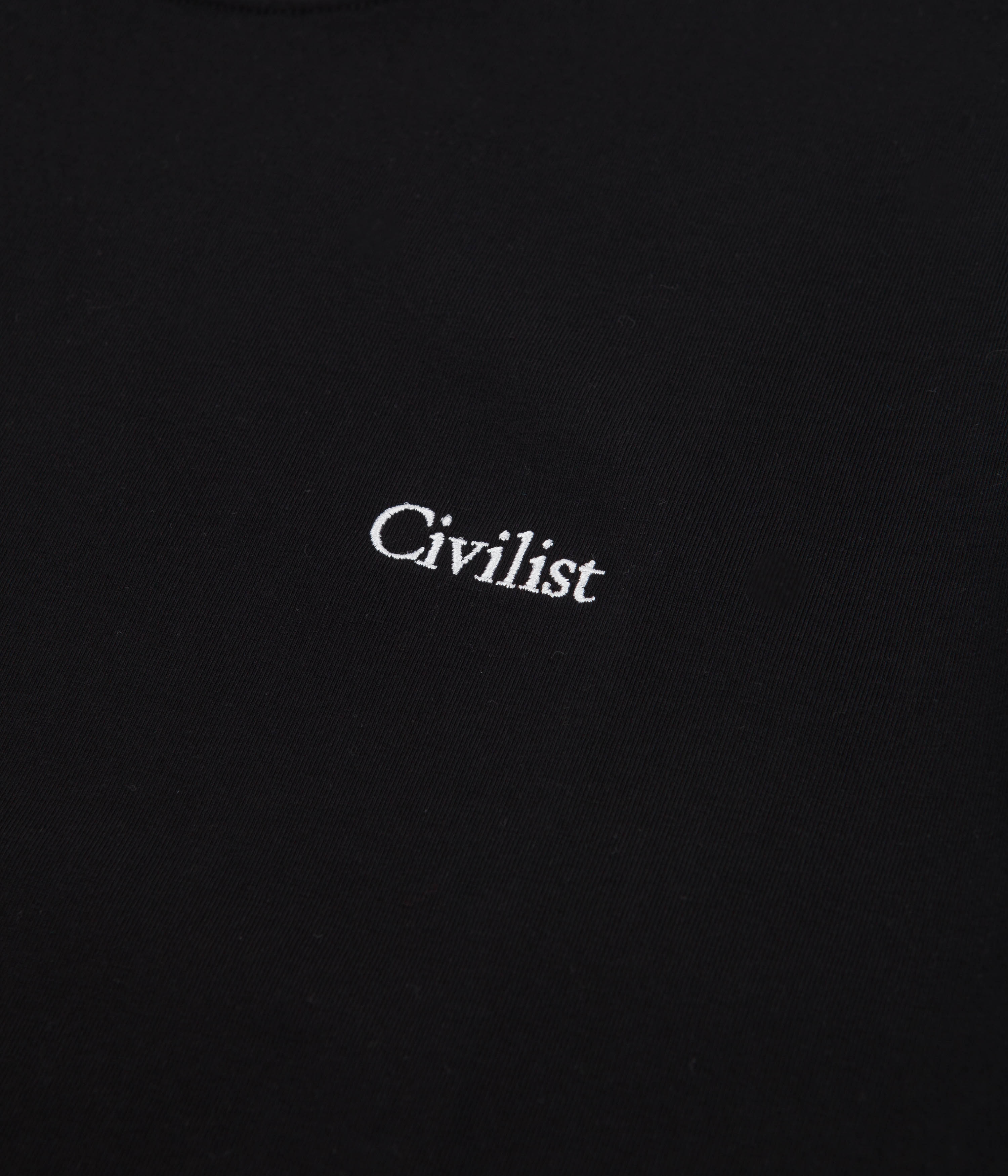 Civilist Mini Logo T-Shirt - Black | Flatspot