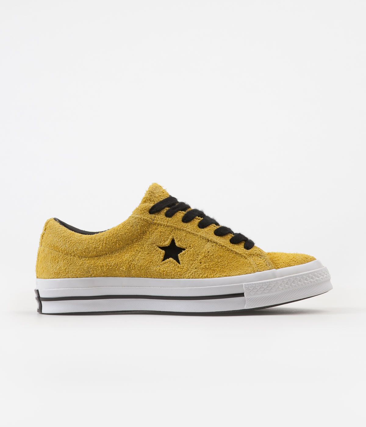Converse One Star Ox Shoes - Bold Citron / Black / White | Flatspot