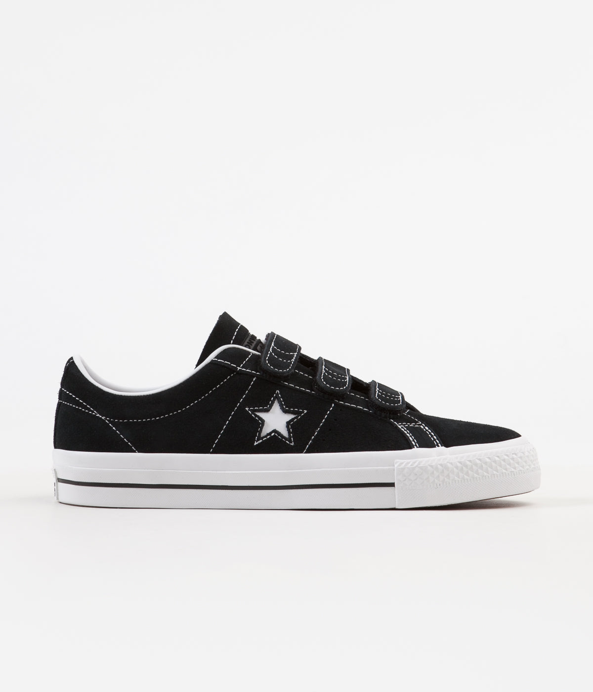 Converse One Star Pro 3V Ox Shoes - Black / Pomegranate Red / White ...