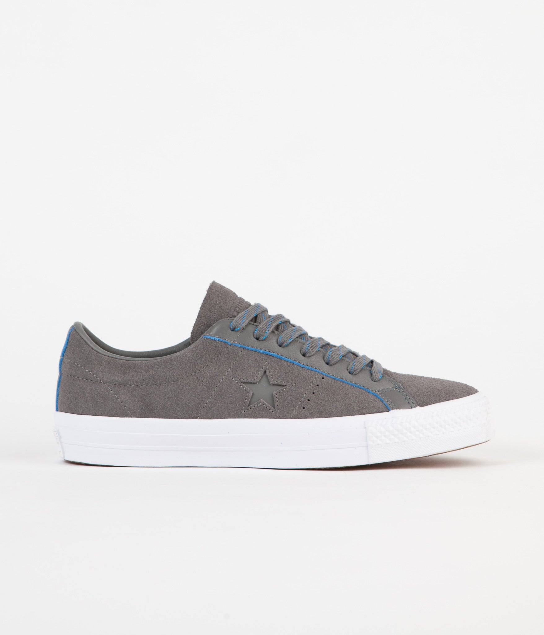 Converse One Star Pro Ox Shoes - Charcoal Grey / Soar / White | Flatspot