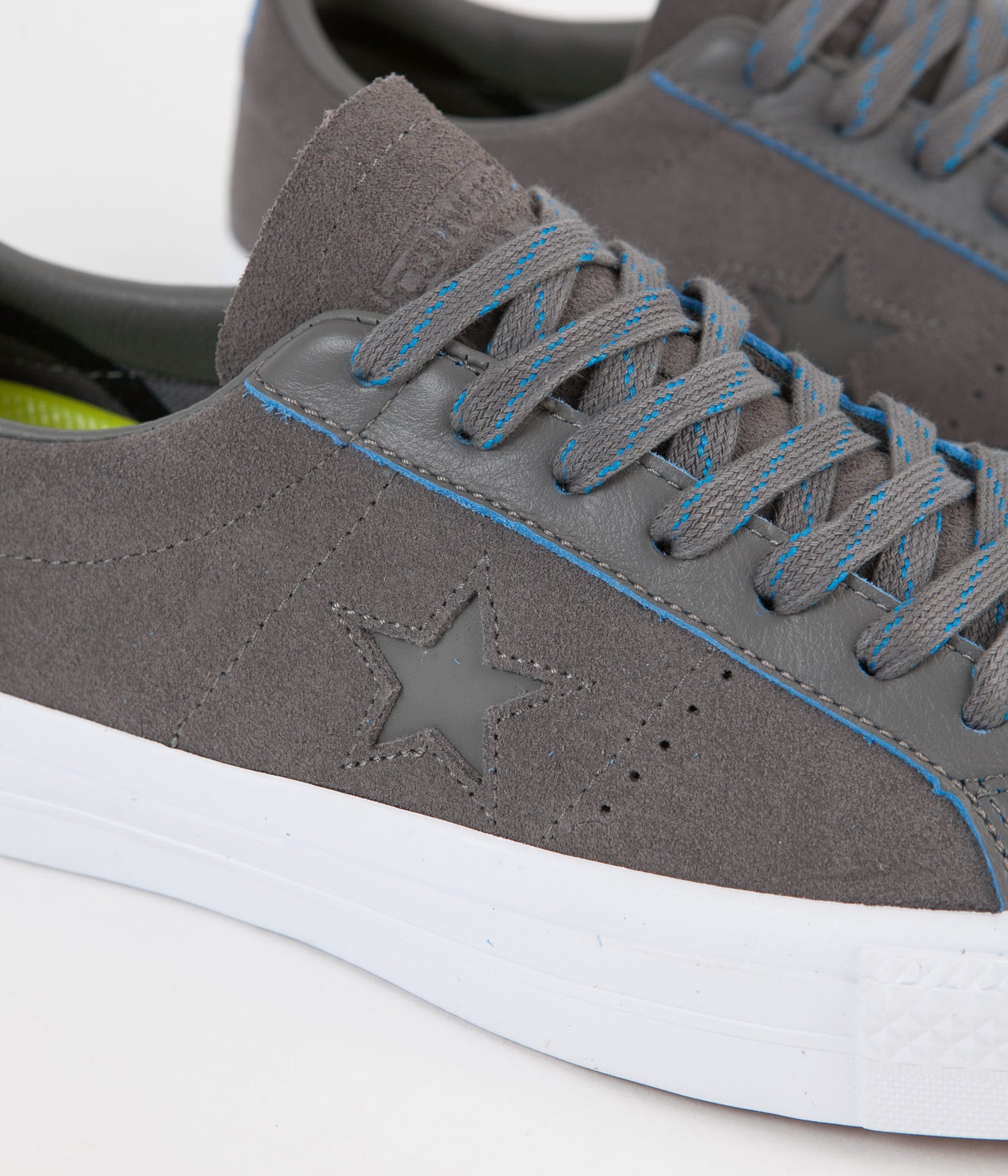 Converse One Star Pro Ox Shoes - Charcoal Grey / Soar / White | Flatspot