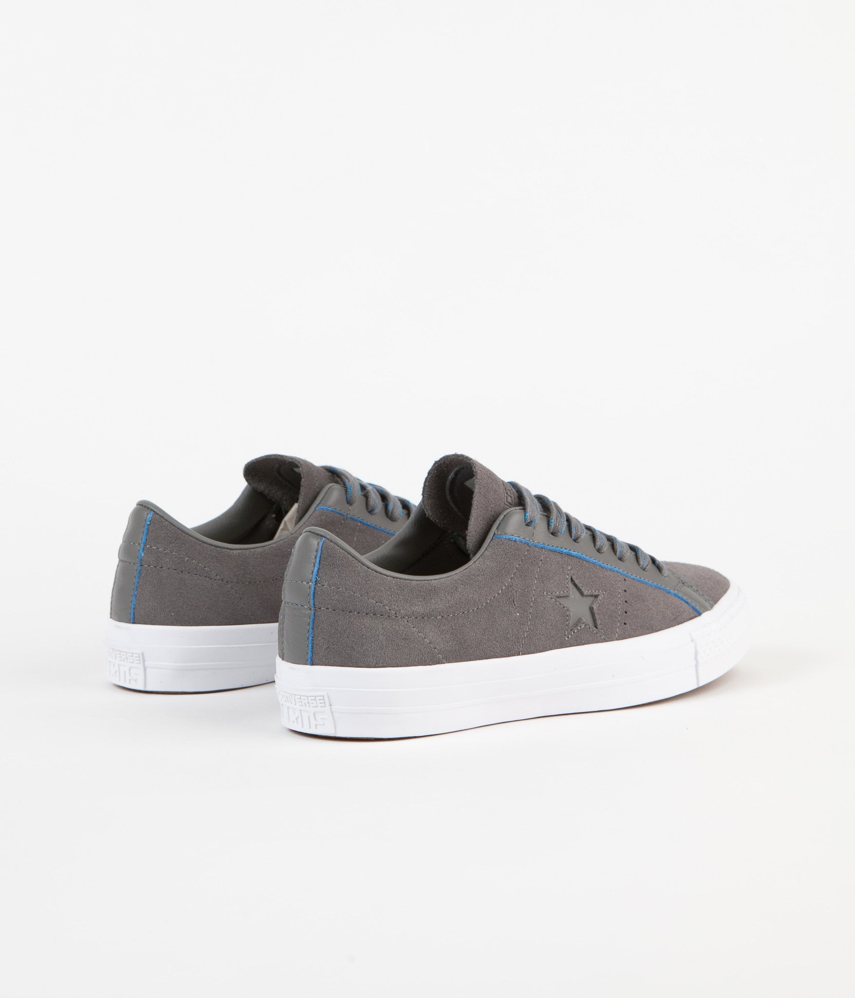 Converse One Star Pro Ox Shoes - Charcoal Grey / Soar / White | Flatspot