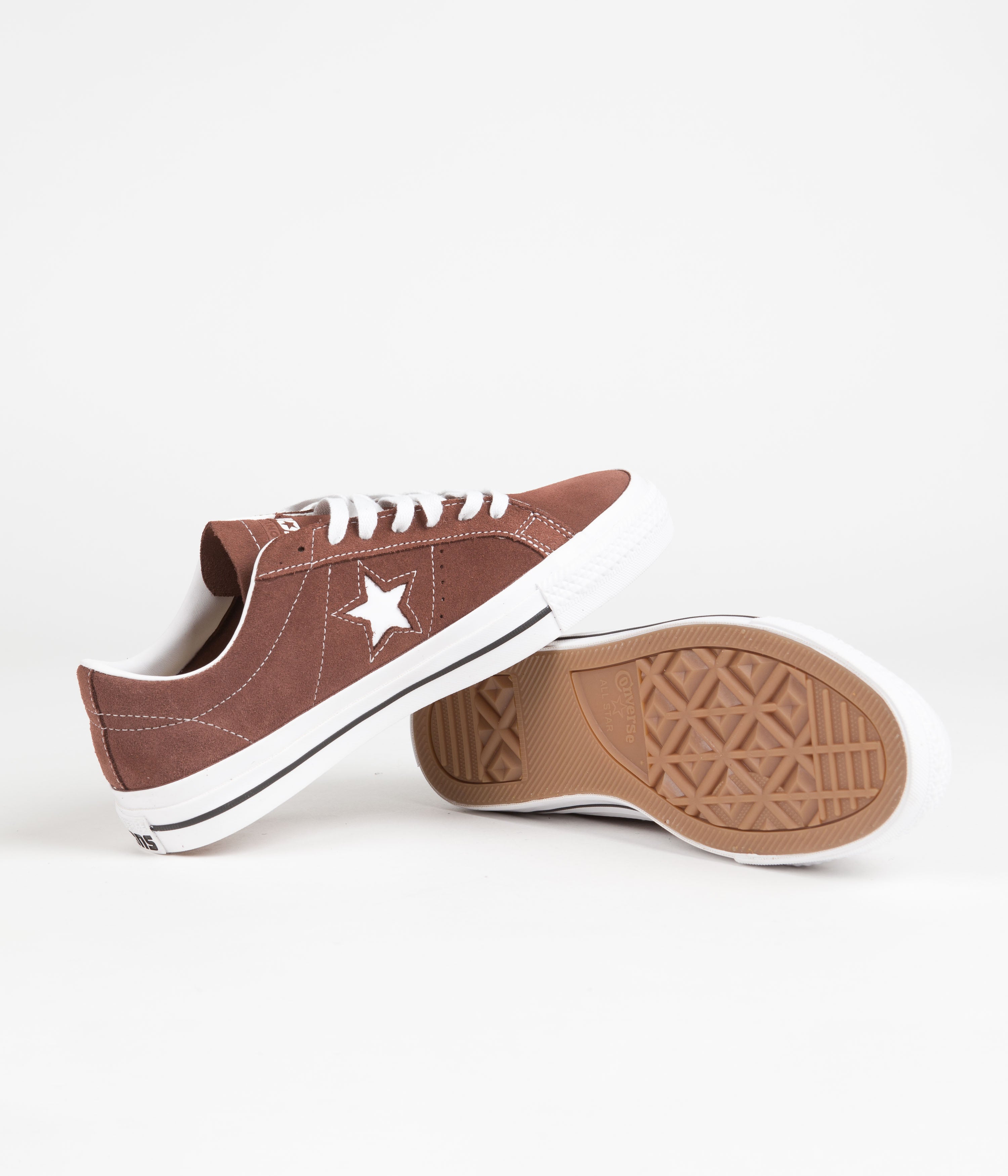 Converse One Star Pro Ox Shoes - Red Oak / White / Black | Flatspot
