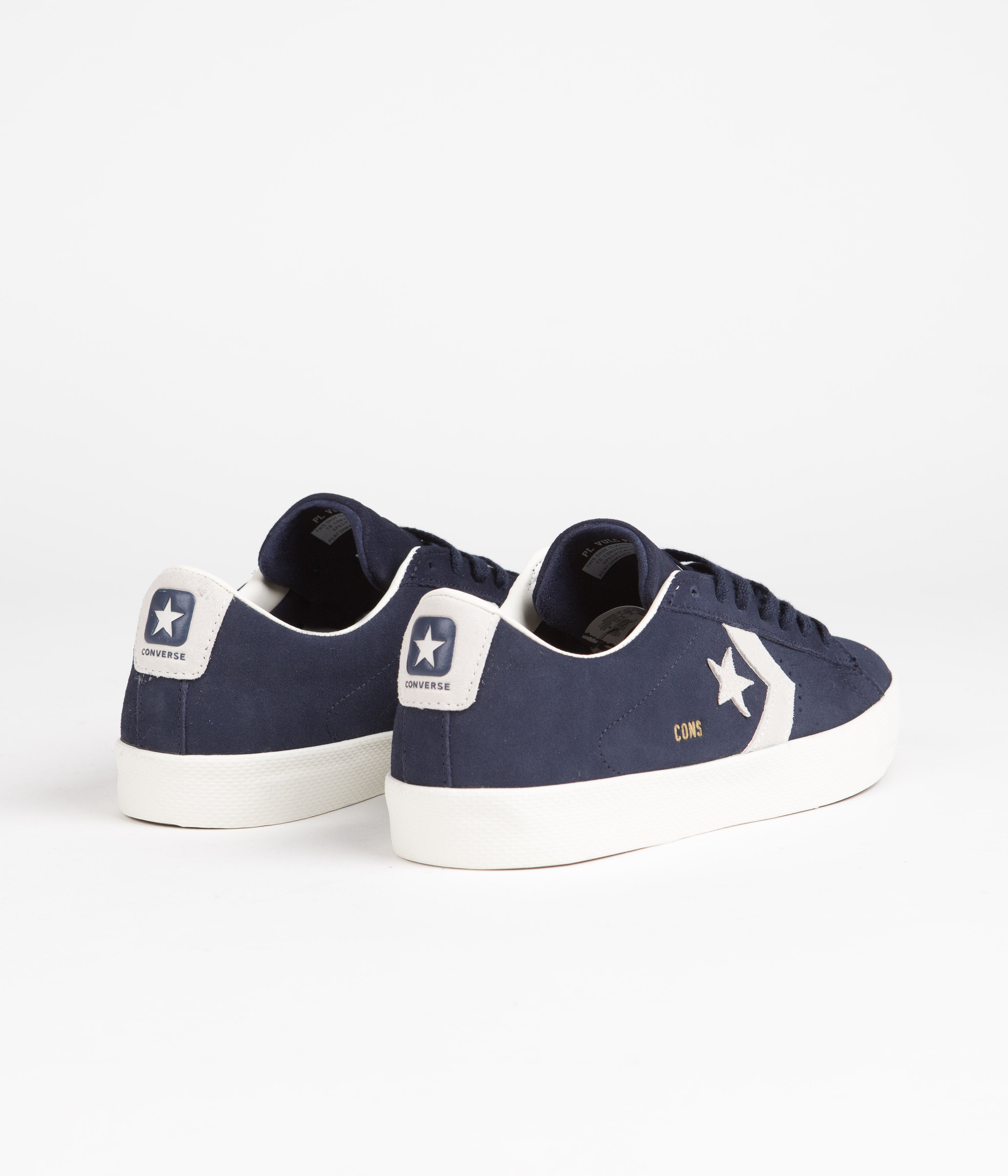 Converse Pro Leather Vulcanized Pro Ox Shoes - Obsidian / Egret / Obsi ...