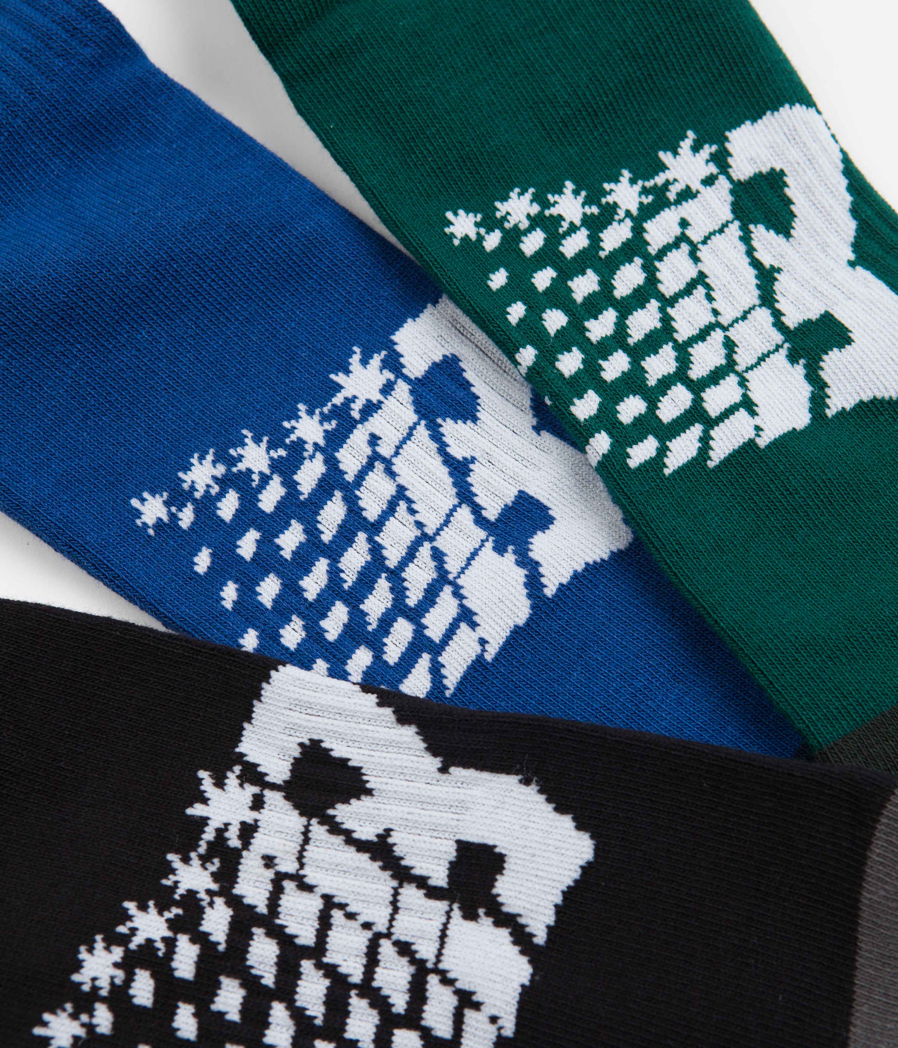 DC x Bronze 56K Crew Socks (3 Pack) - Multi | Flatspot