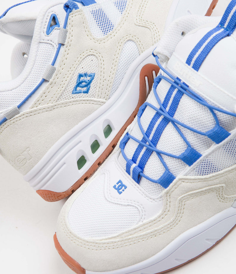 DC x Butter Goods Kalis OG Shoes - White / Blue | Flatspot