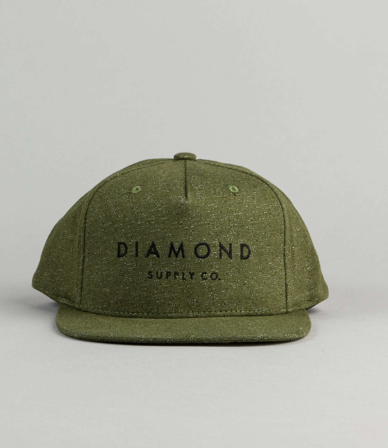 Diamond Snapback Cap - Speckle Olive | Flatspot