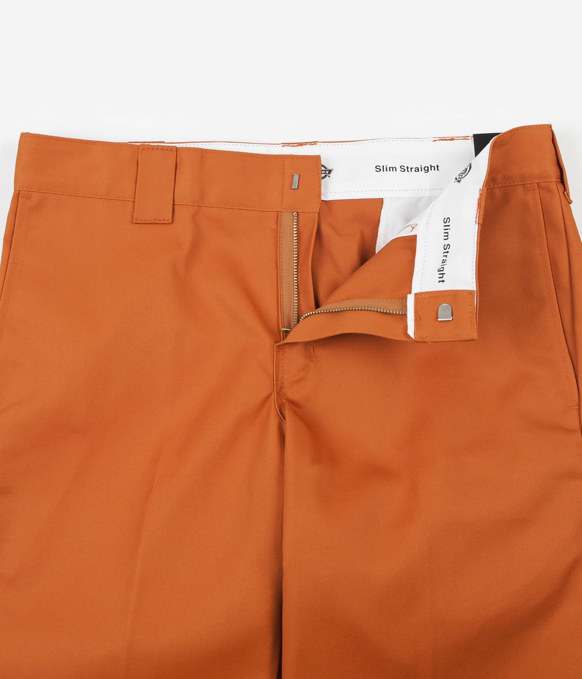 Dickies 873 Slim Straight Work Trousers - Rust | Flatspot