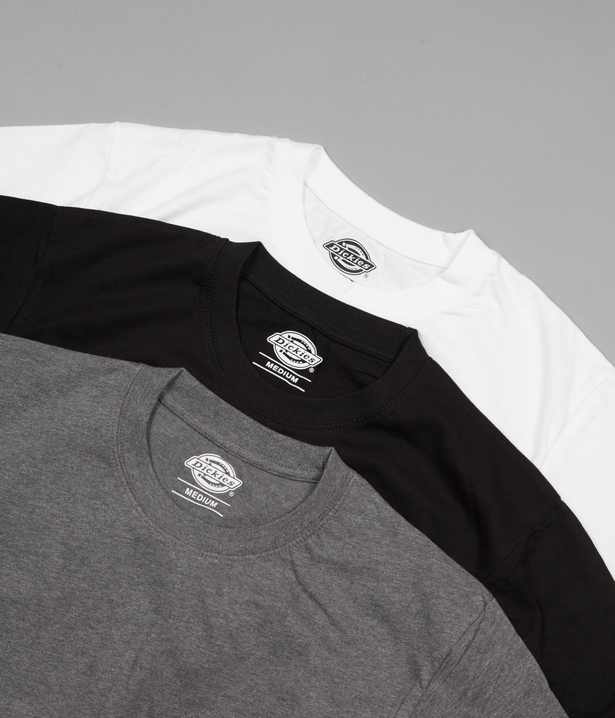 Dickies T-Shirt Pack Of Three - Assorted Colours | Flatspot