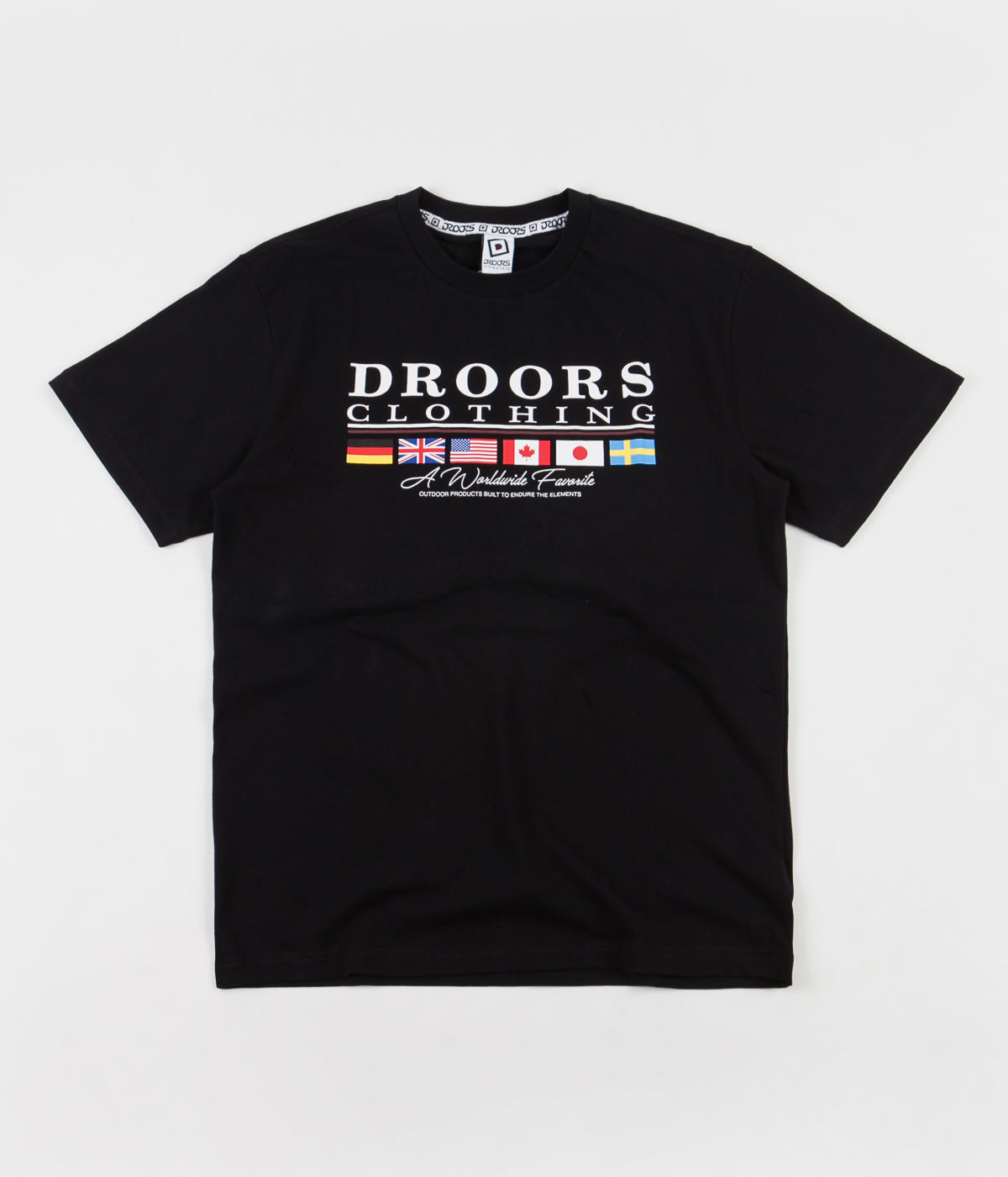 Droors Worldwide Favourite T-Shirt - Jet Black | Flatspot