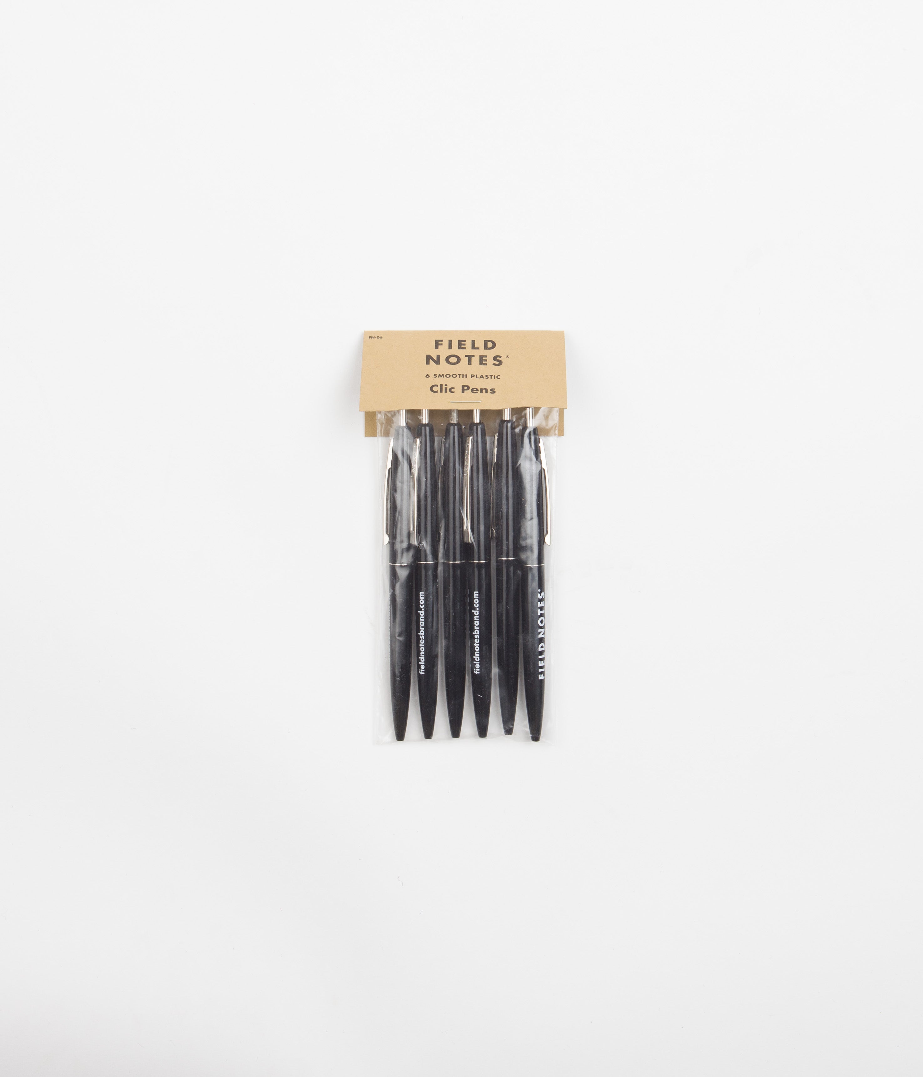 Field Notes Clic Pens (6 Pack) - Black | Flatspot
