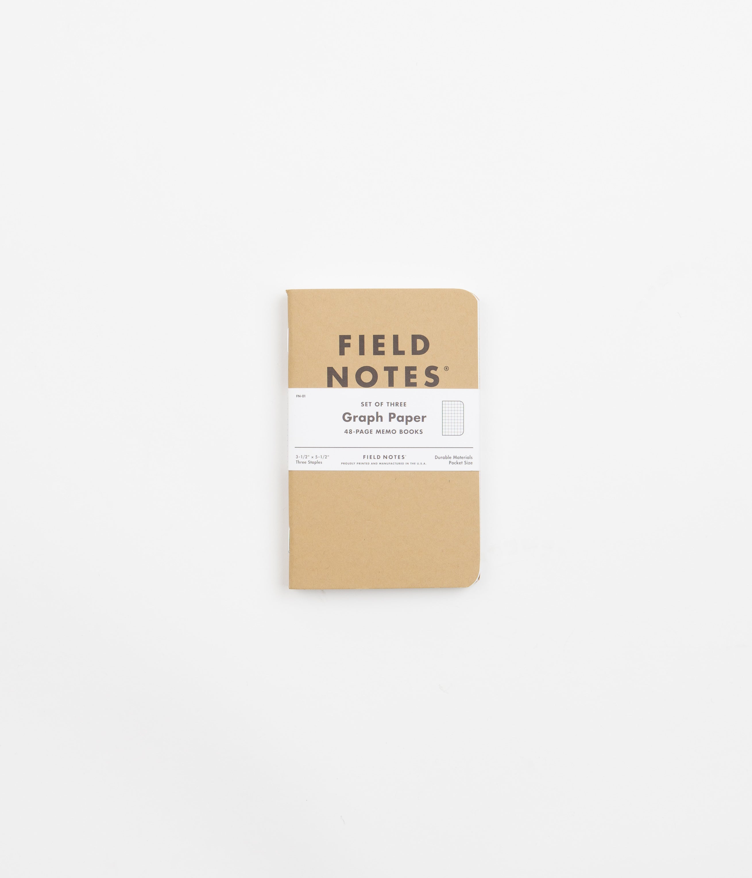 Field Notes Original Kraft Notebooks (3 Pack) - Graph Paper | Flatspot