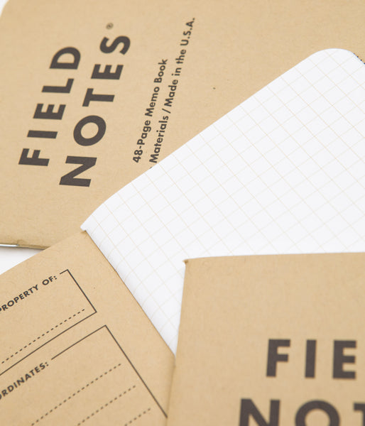 Field Notes Original Kraft Notebooks (3 Pack) - Mixed Paper | Flatspot