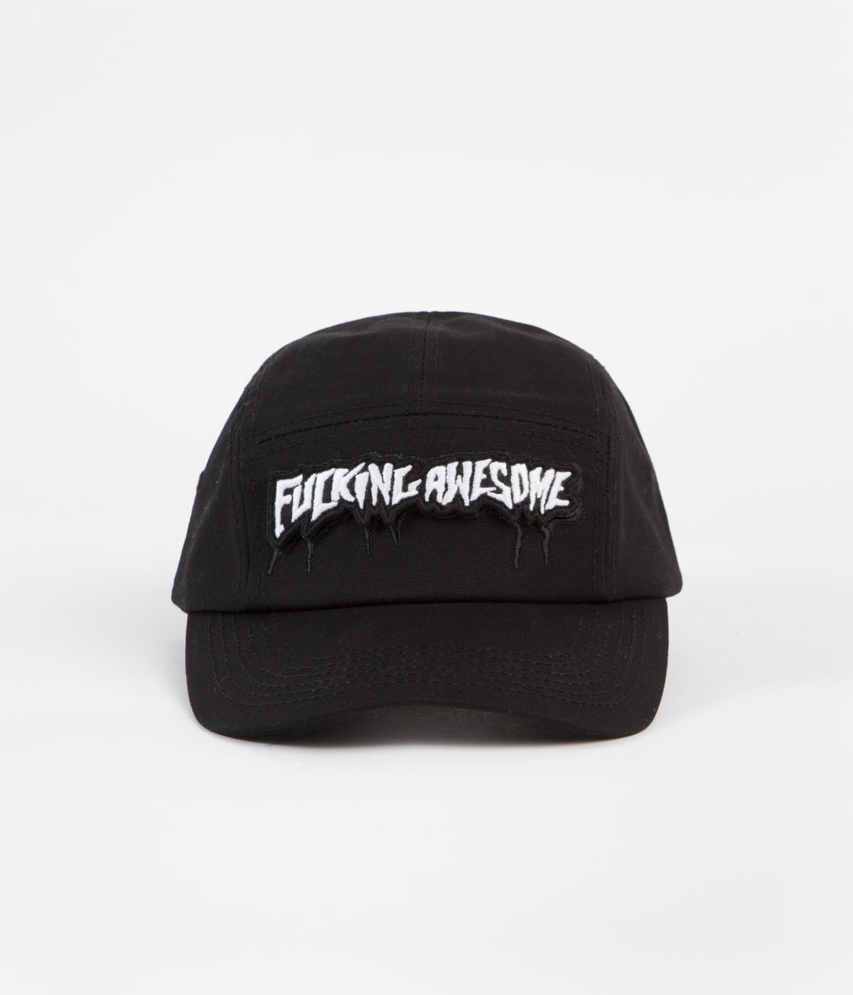 Fucking Awesome Velcro Volley Strapback Cap - Black | Flatspot