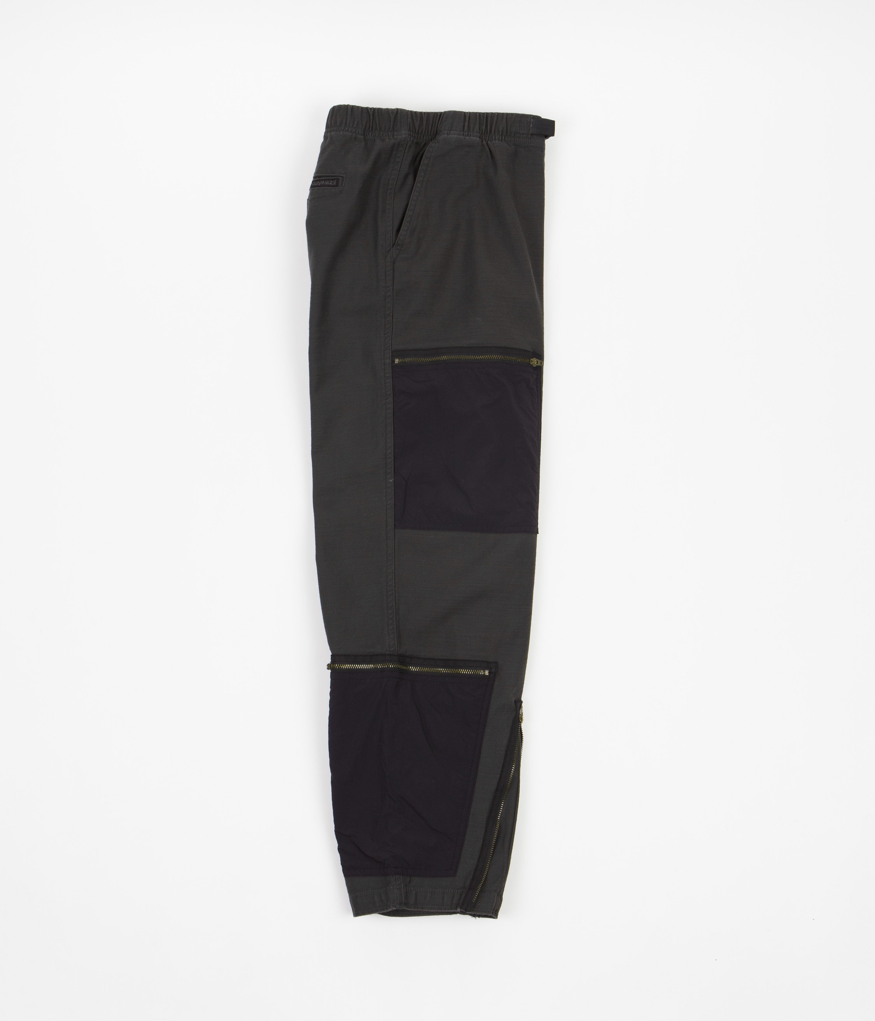 Gramicci Back Satin Parachute Pants - Black | Flatspot