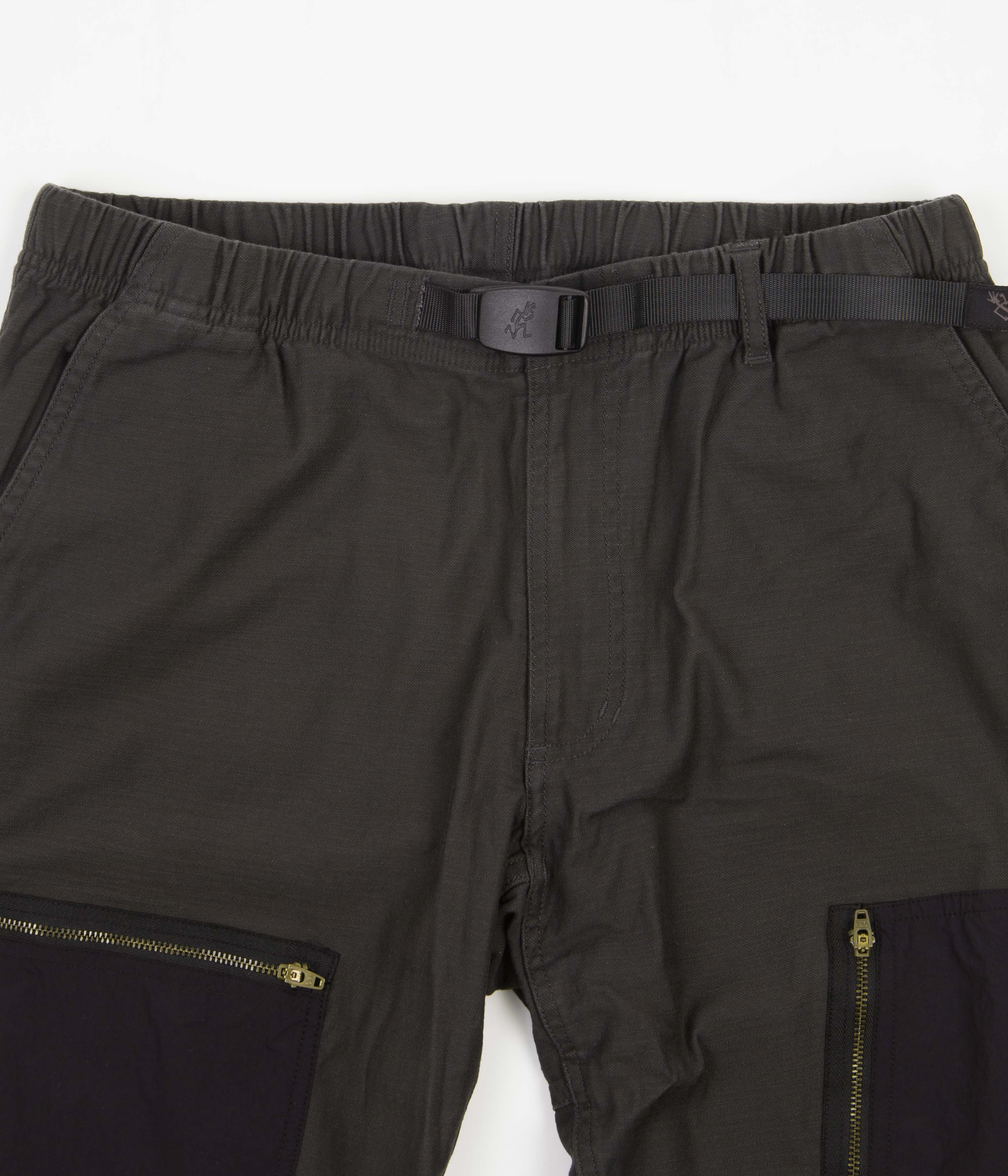 Gramicci Back Satin Parachute Pants - Black | Flatspot