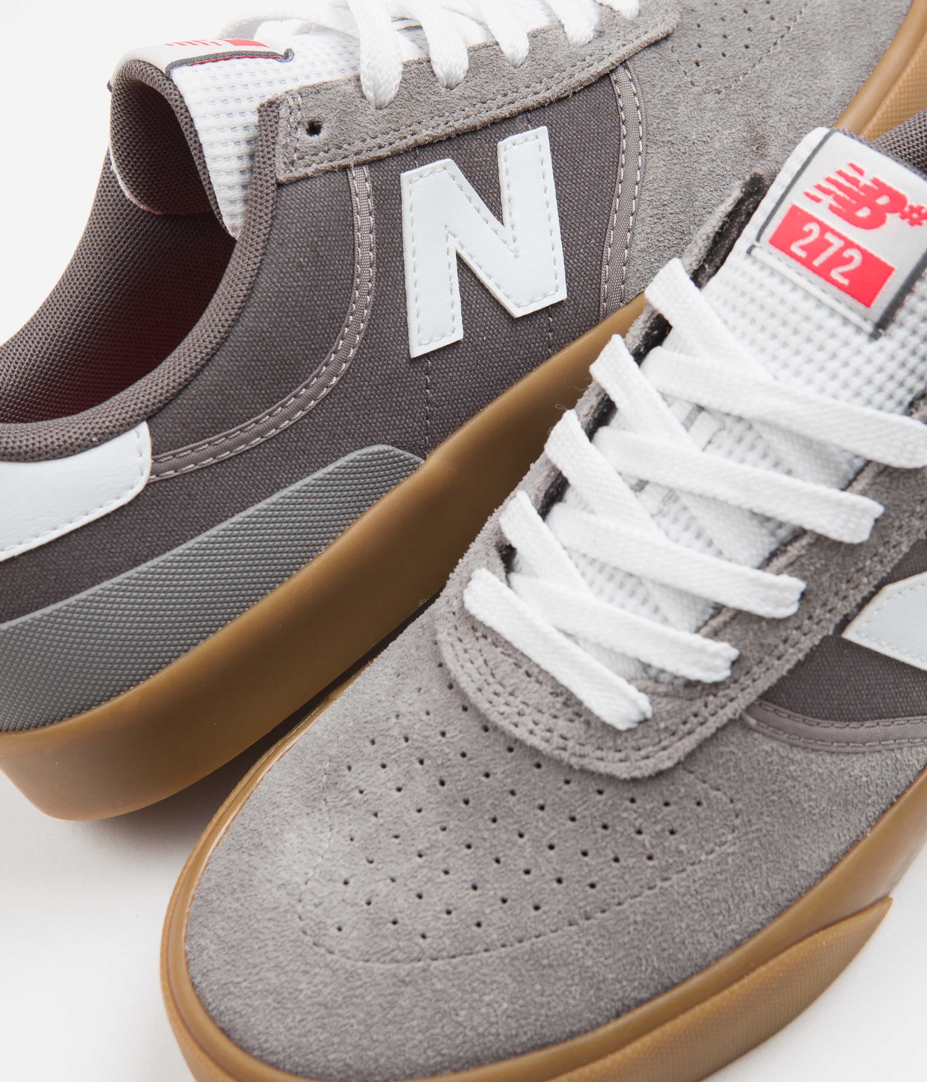 New Balance Numeric 272 Shoes - Grey / Gum | Flatspot