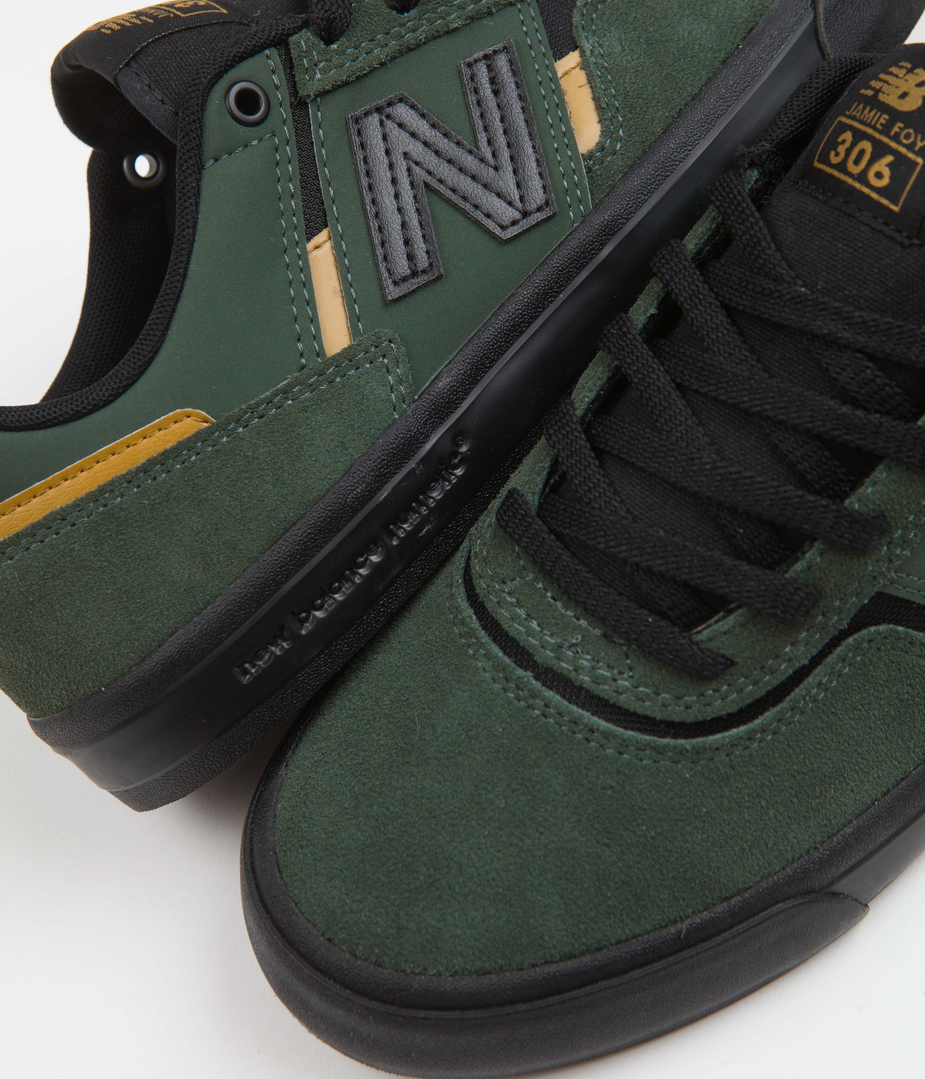 New Balance Numeric 306 Jamie Foy Shoes - Forest / Black | Flatspot