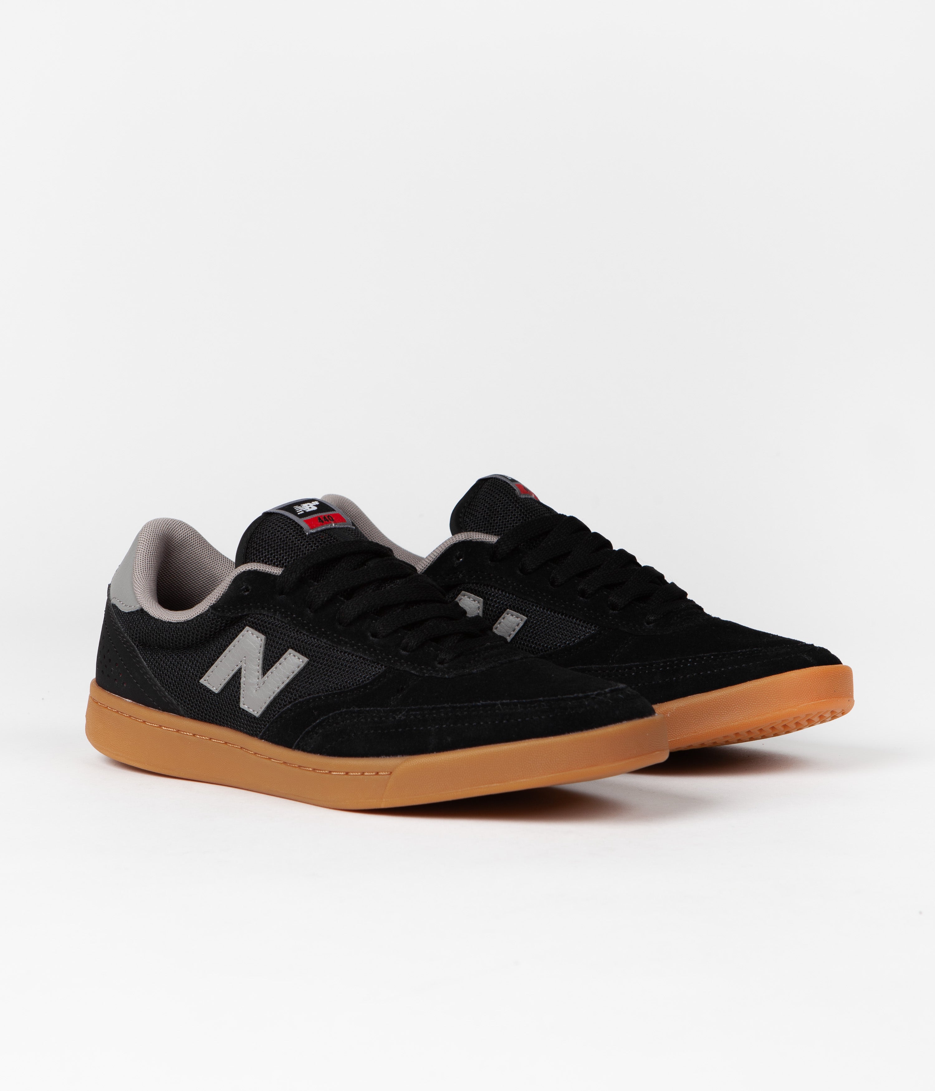 New Balance Numeric 440 Shoes - Black / Grey / Gum | Flatspot
