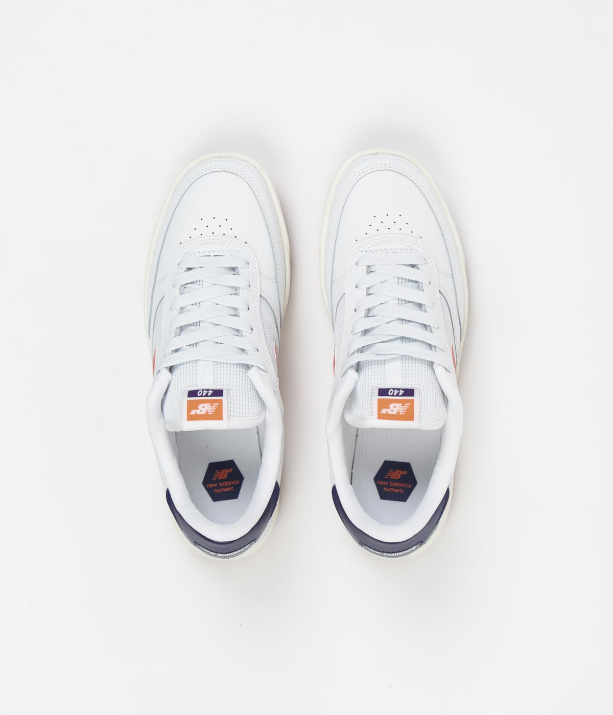 New Balance Numeric 440 Shoes - White / Orange | Flatspot