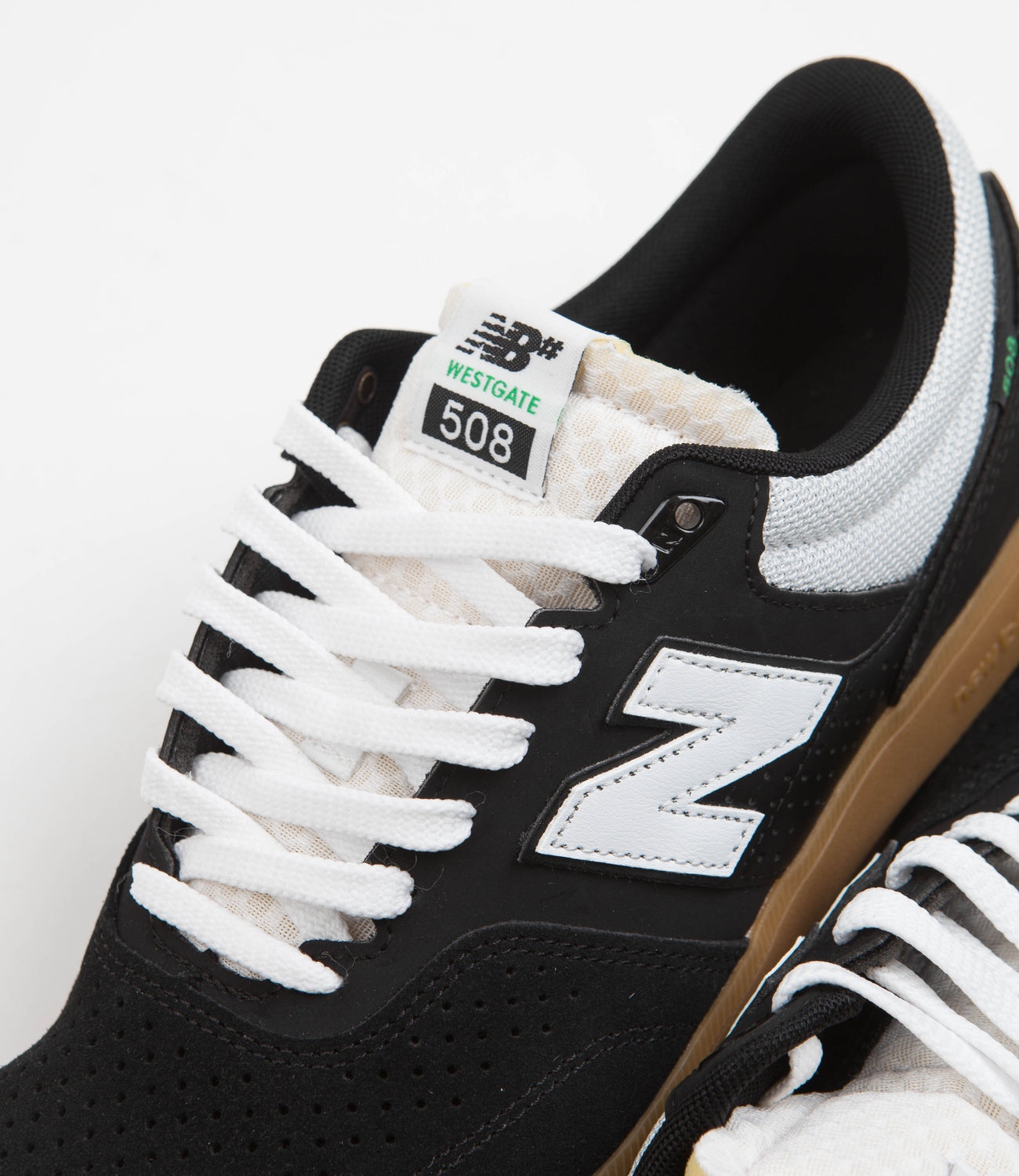 New Balance Numeric 508 Brandon Westgate Shoes - Black / White / Gum ...
