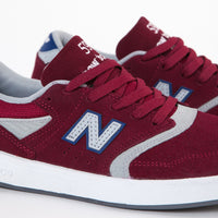New Balance Numeric 598 Shoes - Red / Grey | Flatspot