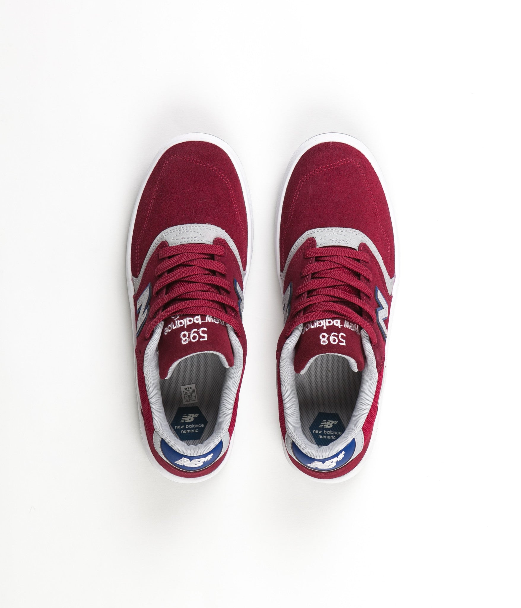 New Balance Numeric 598 Shoes - Red / Grey | Flatspot