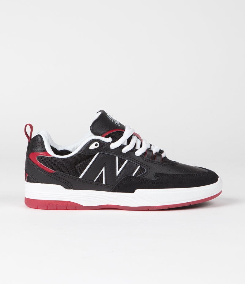 New Balance Numeric 808 Tiago Lemos Shoes - Black / Red | Flatspot