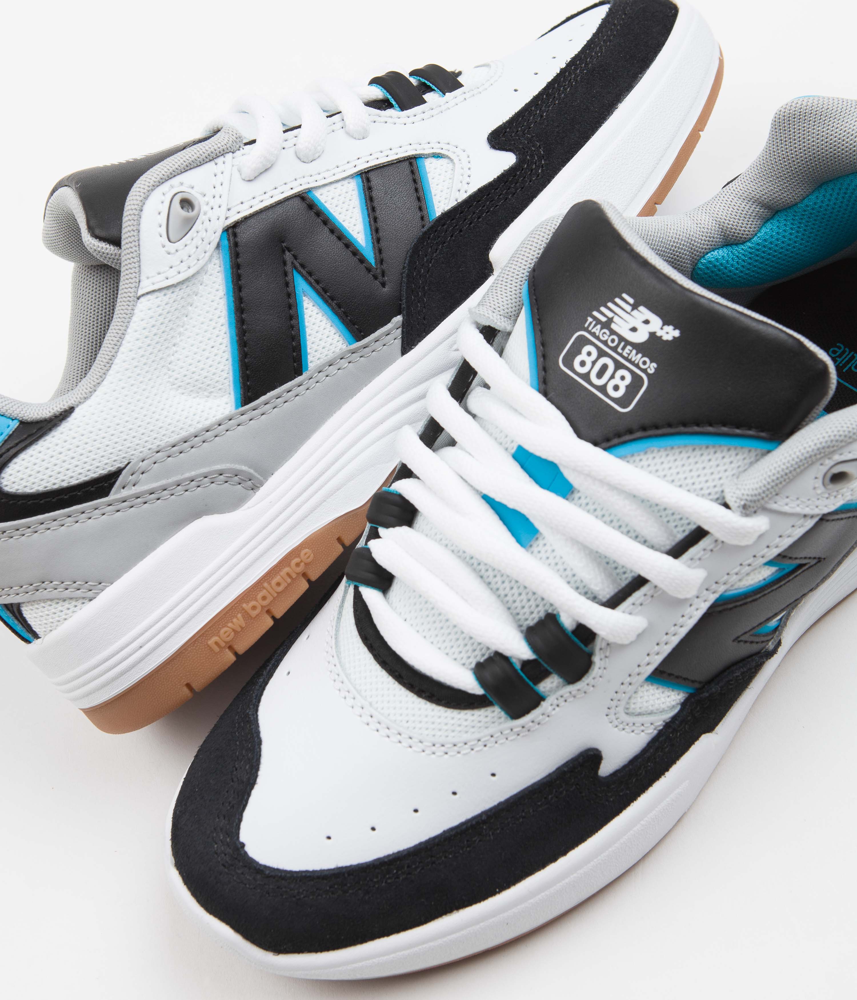 New Balance Numeric 808 Tiago Lemos Shoes - White / Black | Flatspot