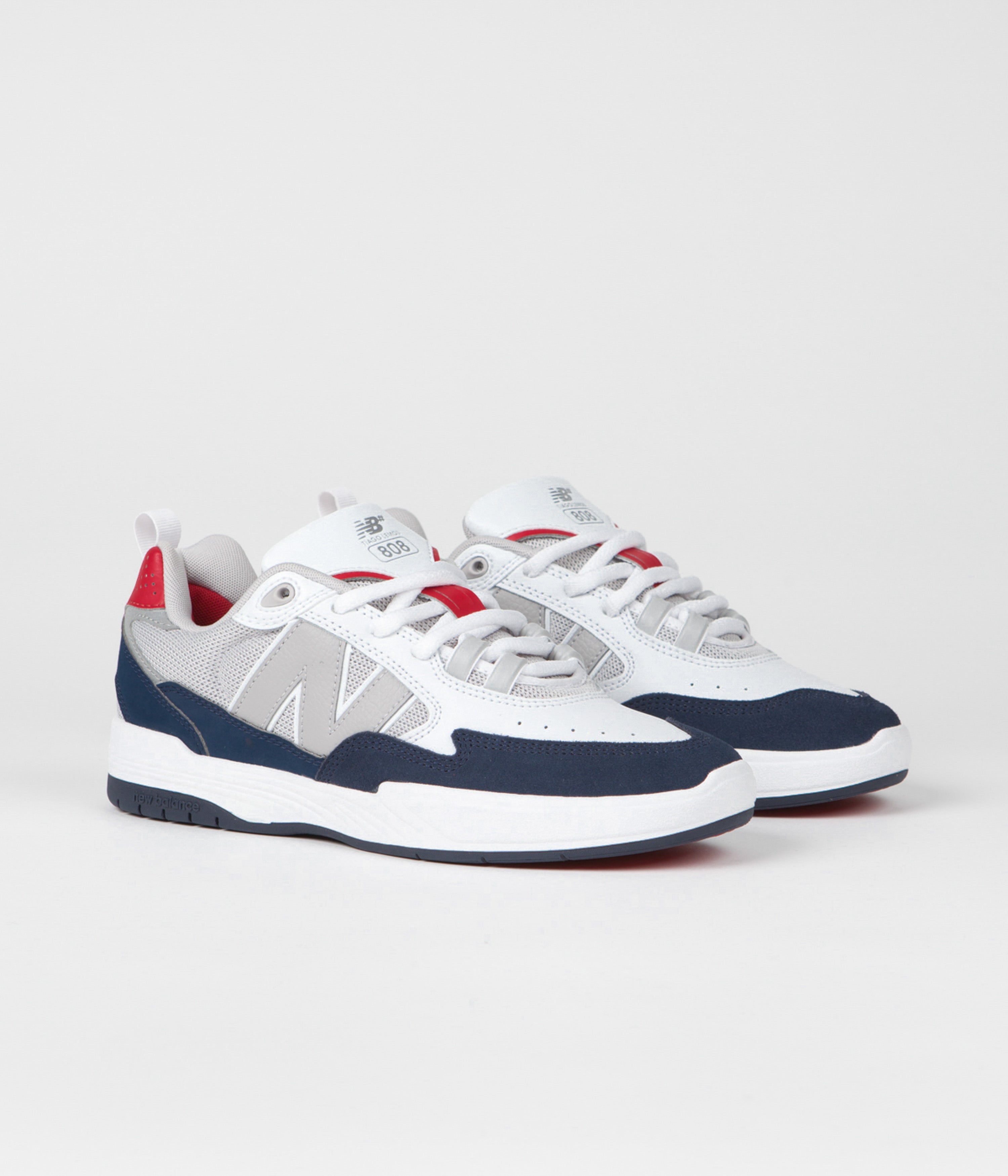 New Balance Numeric 808 Tiago Lemos Shoes - White / Navy | Flatspot