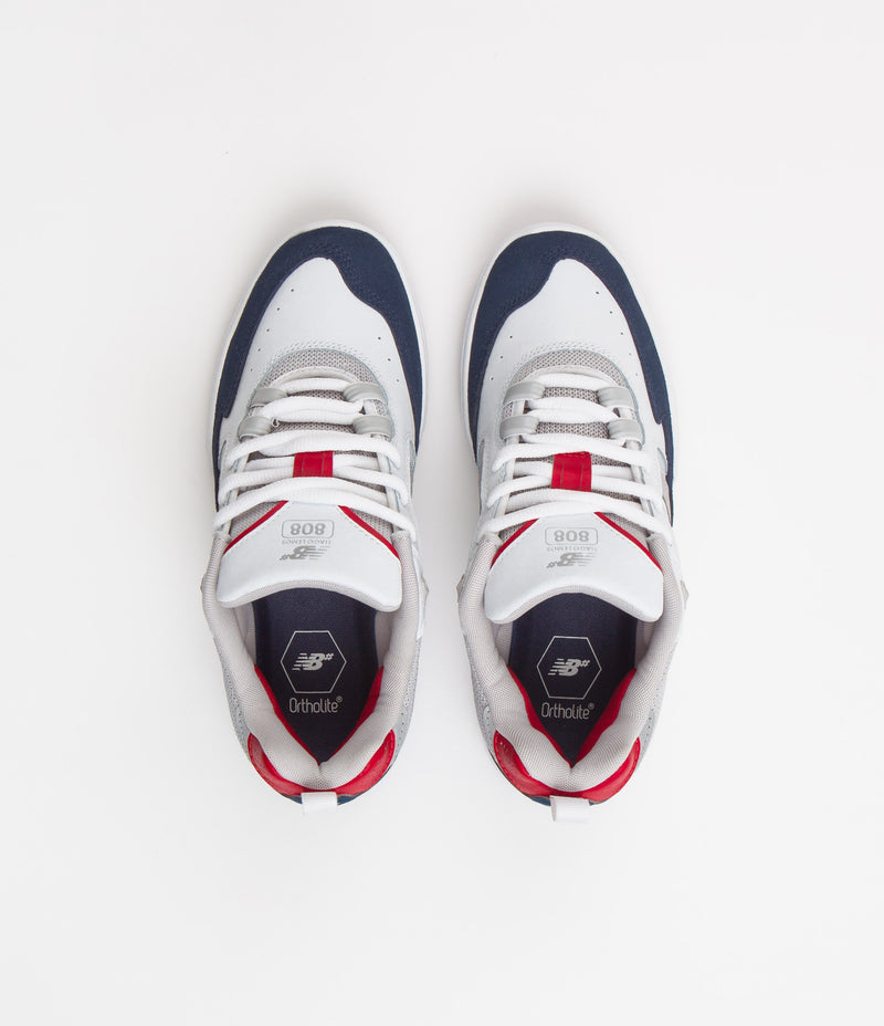 New Balance Numeric 808 Tiago Lemos Shoes - White / Navy | Flatspot