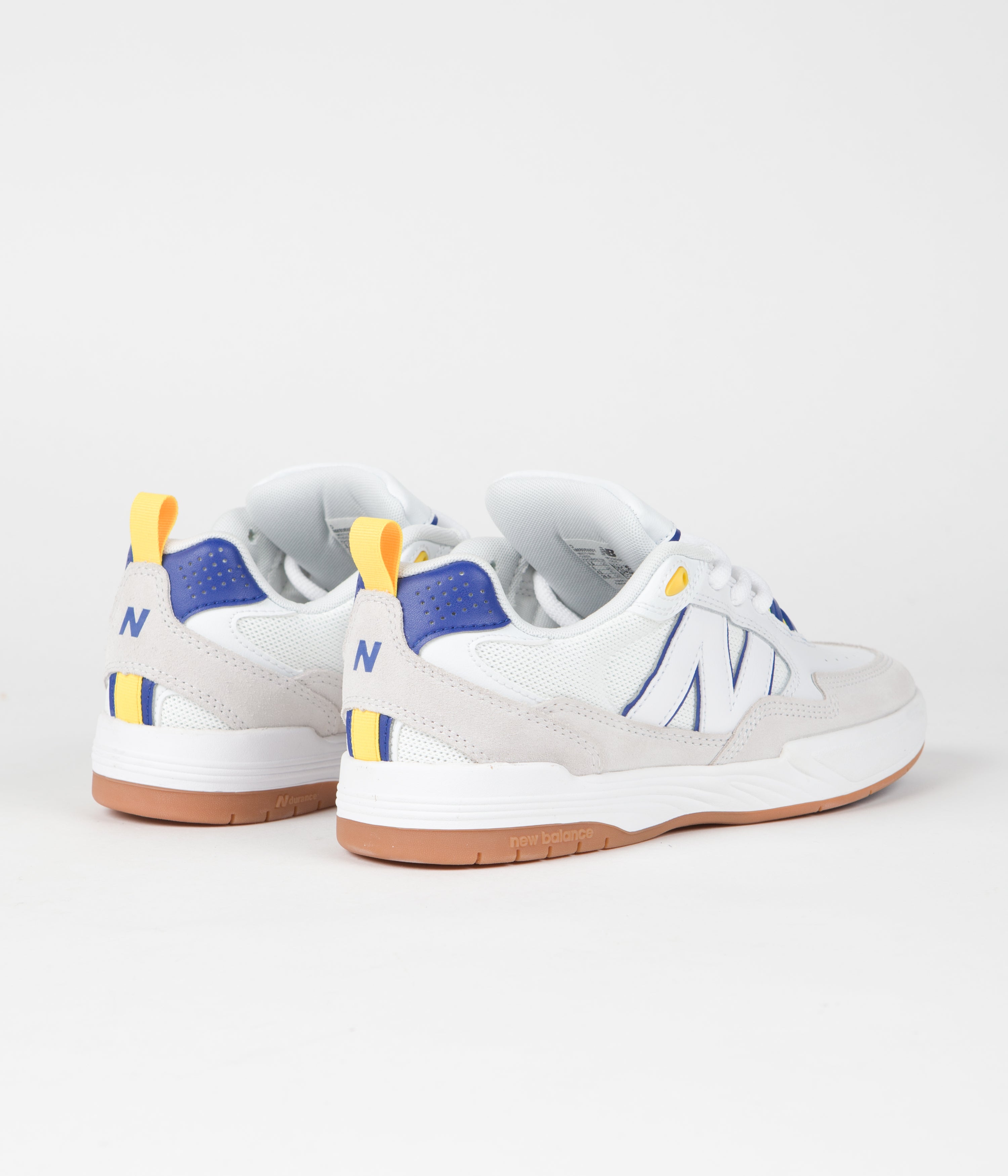 New Balance Numeric 808 Tiago Lemos Shoes - White / Royal | Flatspot