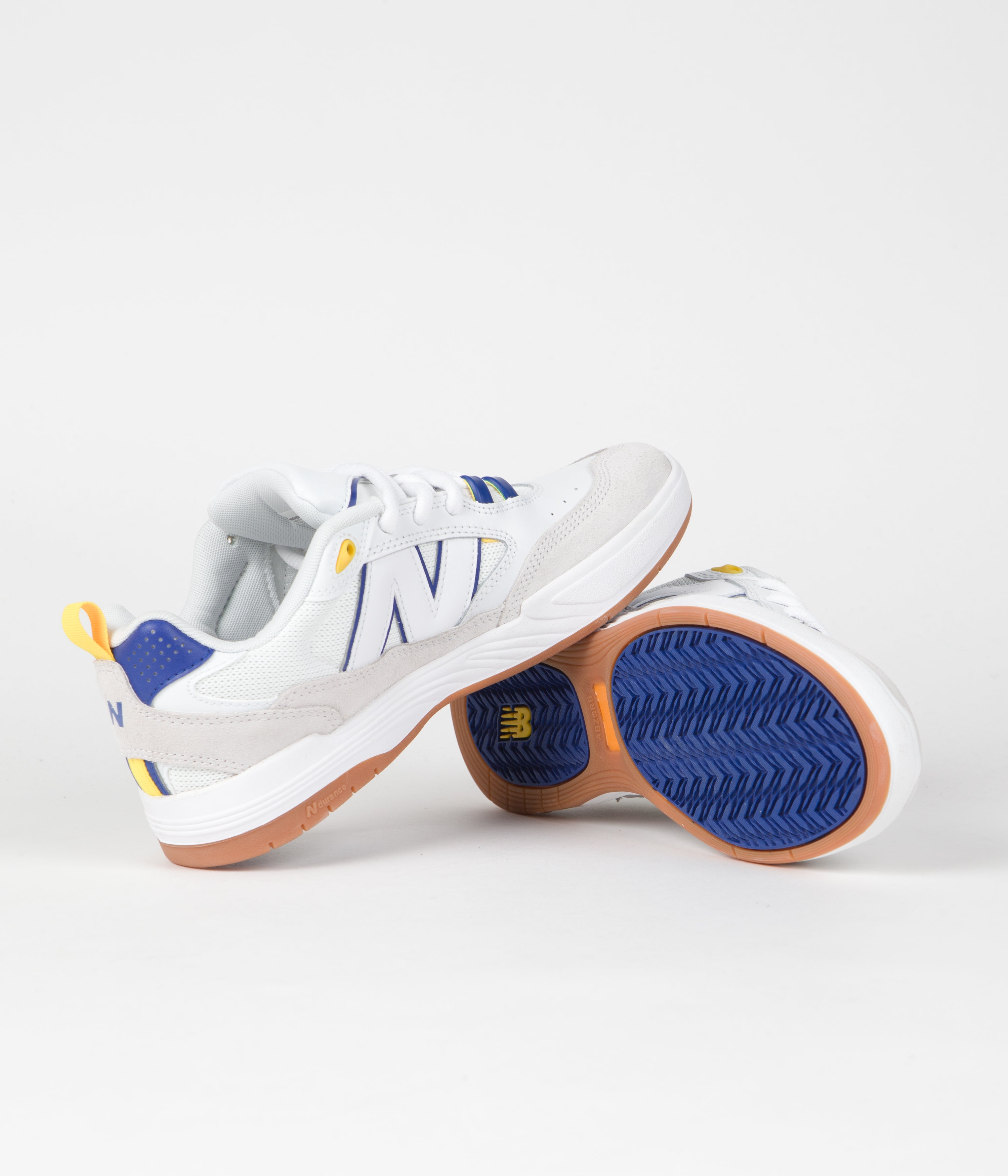 New Balance Numeric 808 Tiago Lemos Shoes - White / Royal | Flatspot